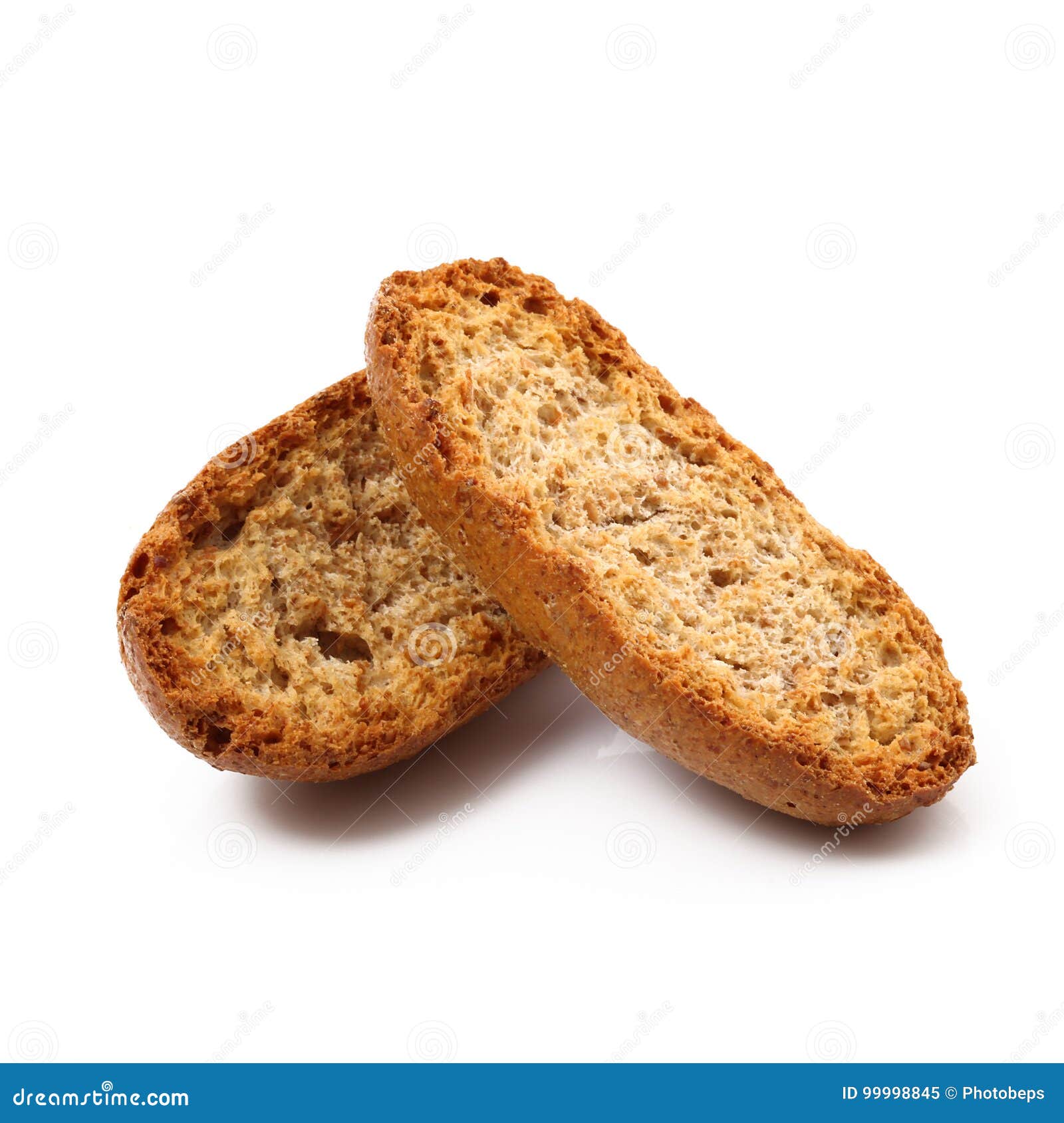 Crunchy Bread on White Background Stock Image - Image of baguettes ...