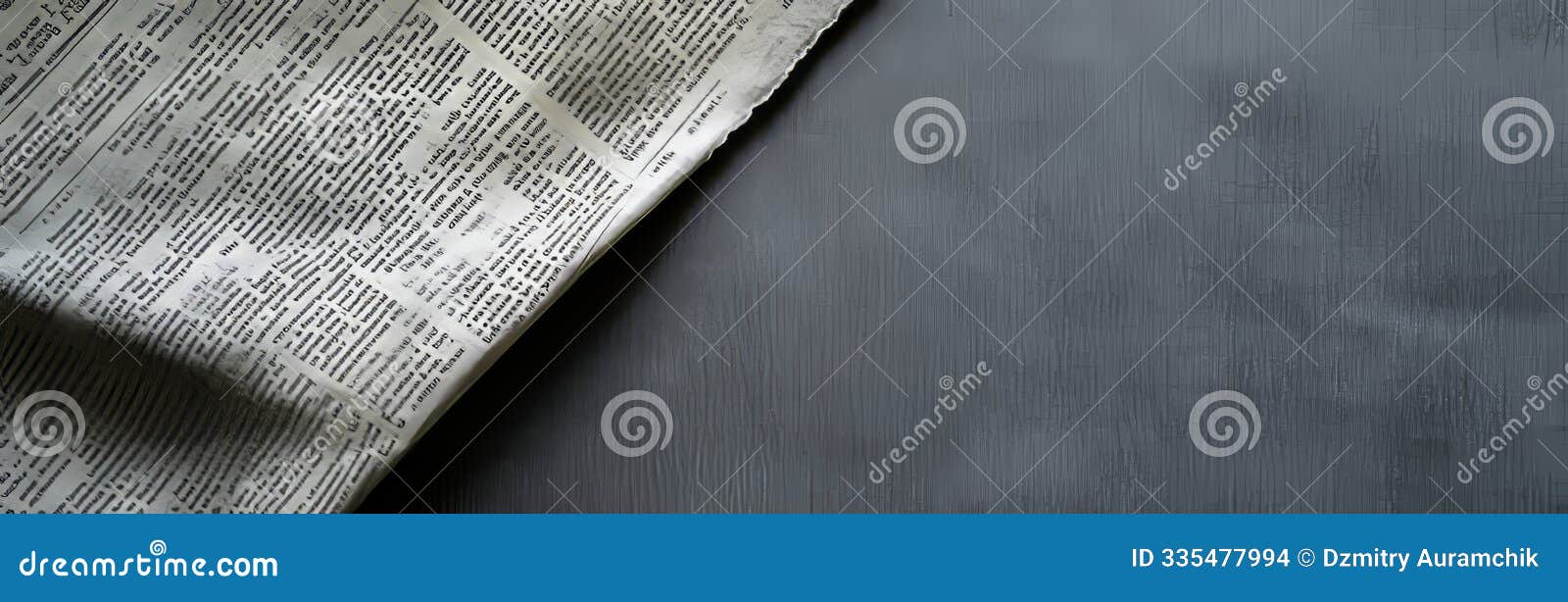 Original 3d Rendering of a Newspaper Sheet. Illustration Based on RF ...