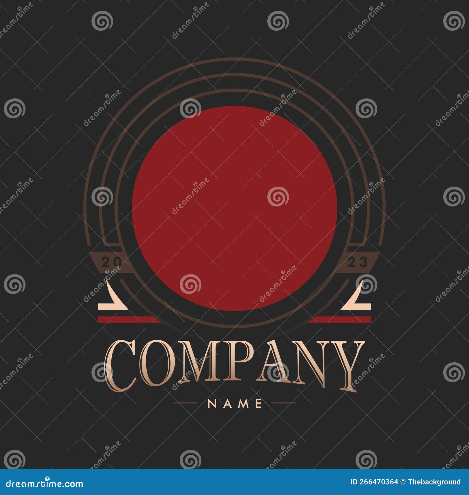 Original Design for Your Logo. a Frame with an Empty Circle To Place ...