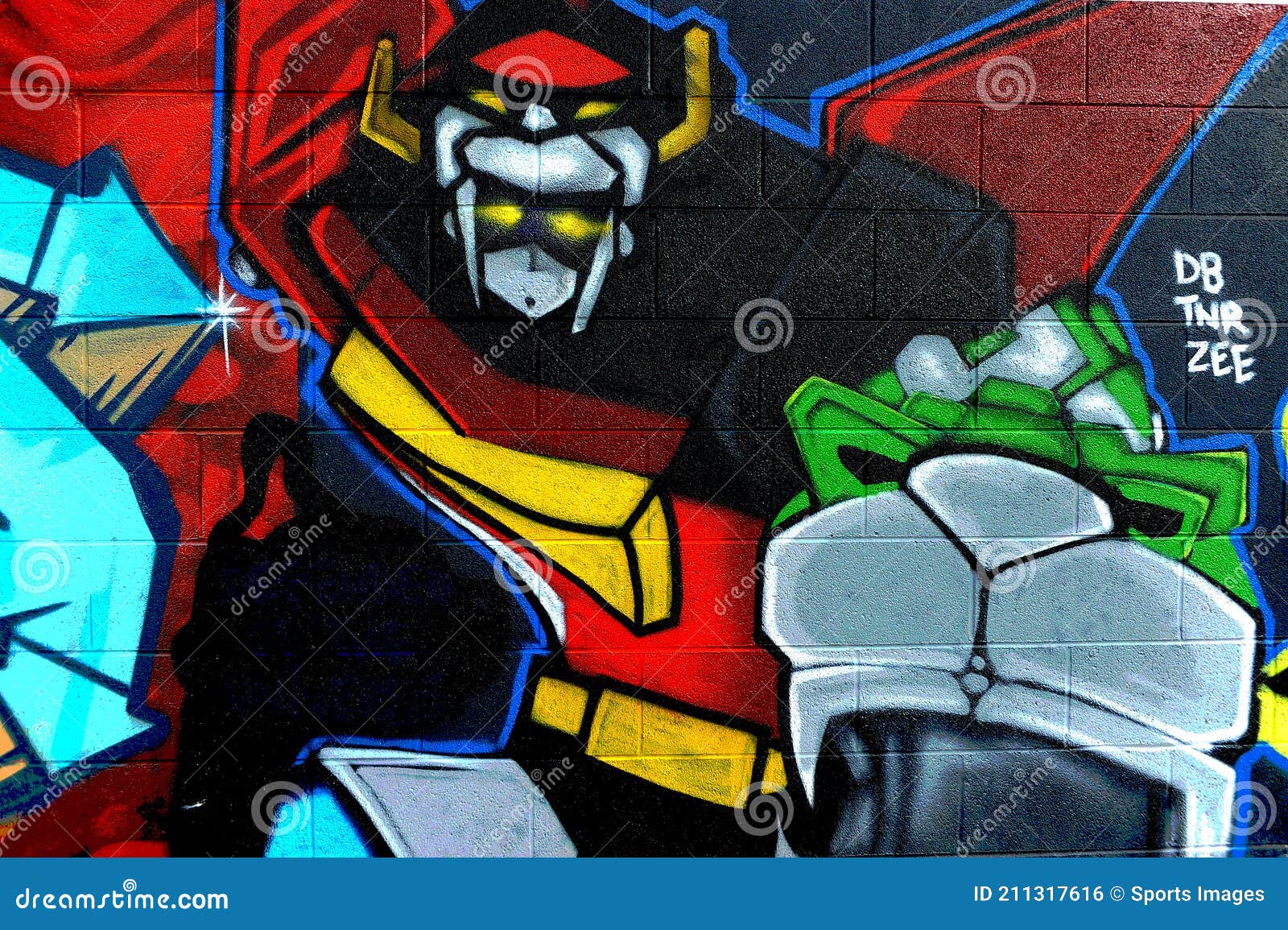 Original Digital Graffiti Painting of Abstraction Composition. T ...