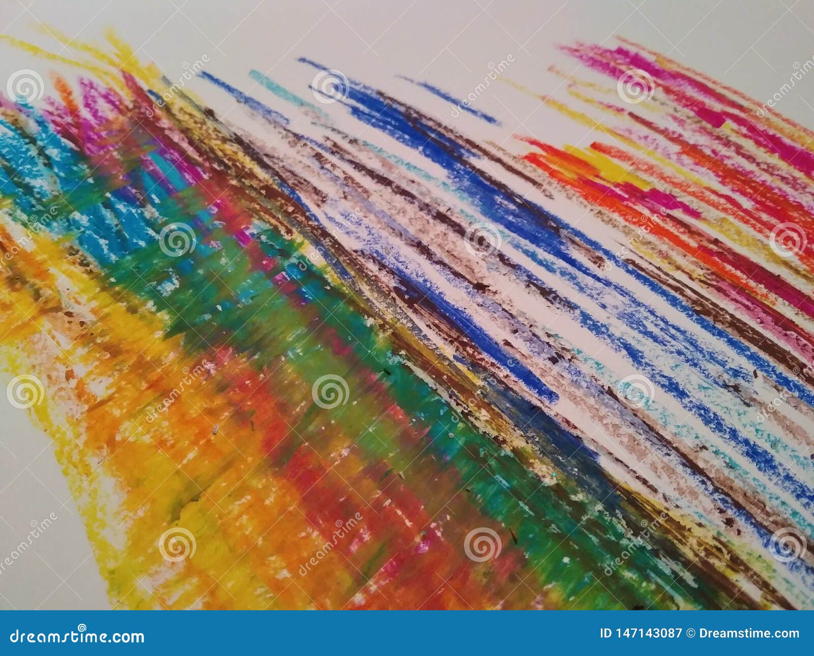 An Original Drawing Creation Stock Image - Image of colors, round ...