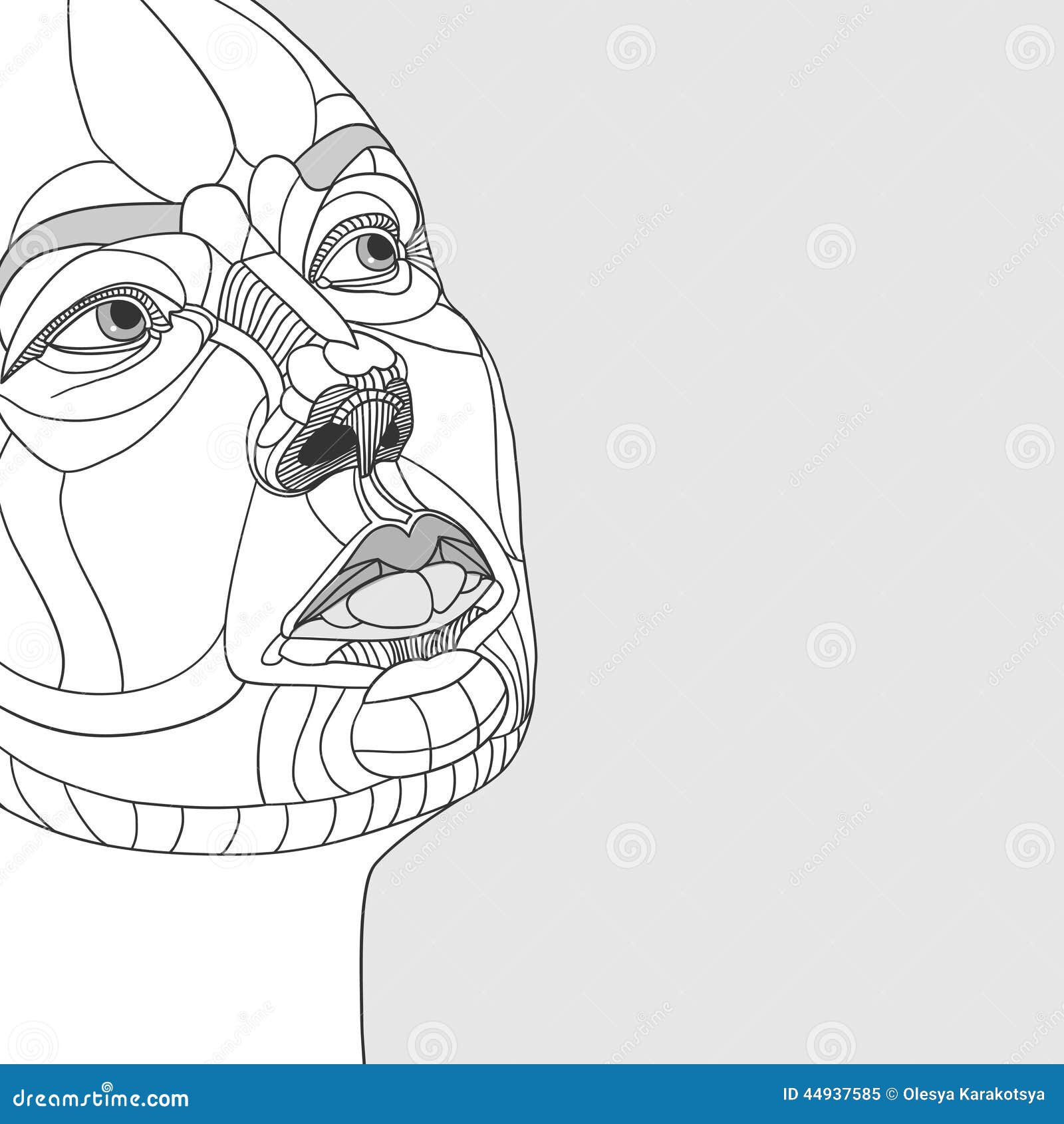 Original Portrait Of A Realistic Characteristic Formidable King Cartoon ...