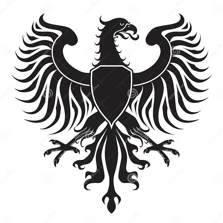 Original eagle crest stock vector. Illustration of elegant - 14252056