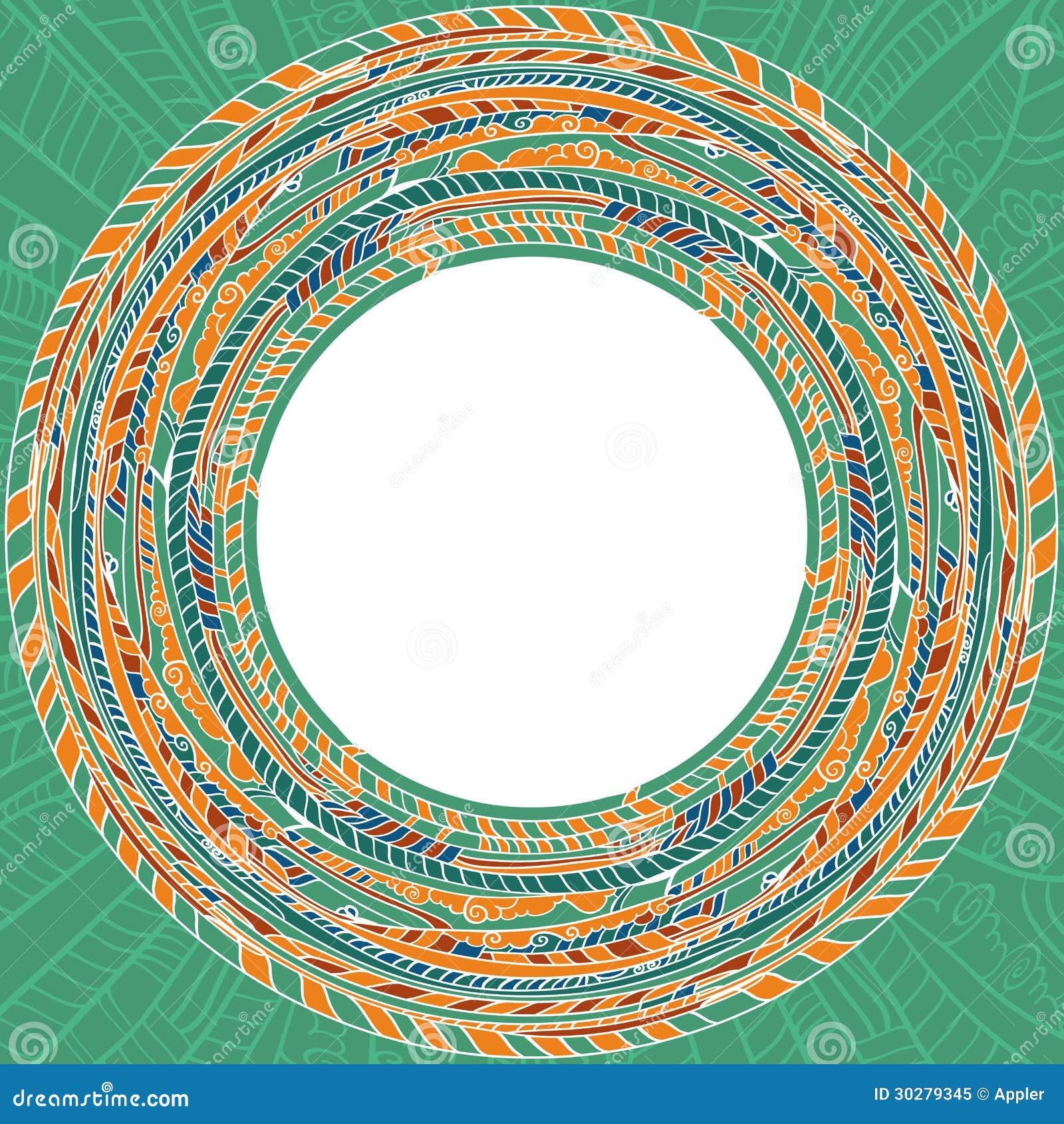 Ethnic Ornate Label (place for Your Text) Stock Illustration ...