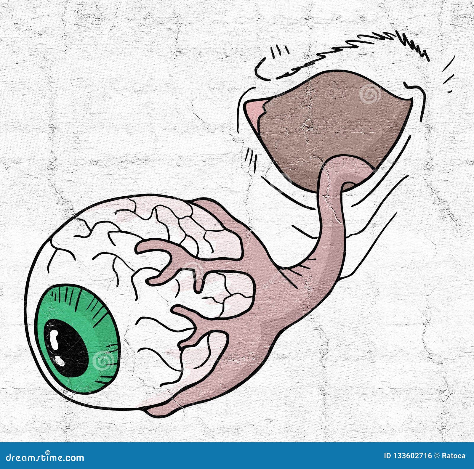 Original eye stock illustration. Illustration of concept - 133602716