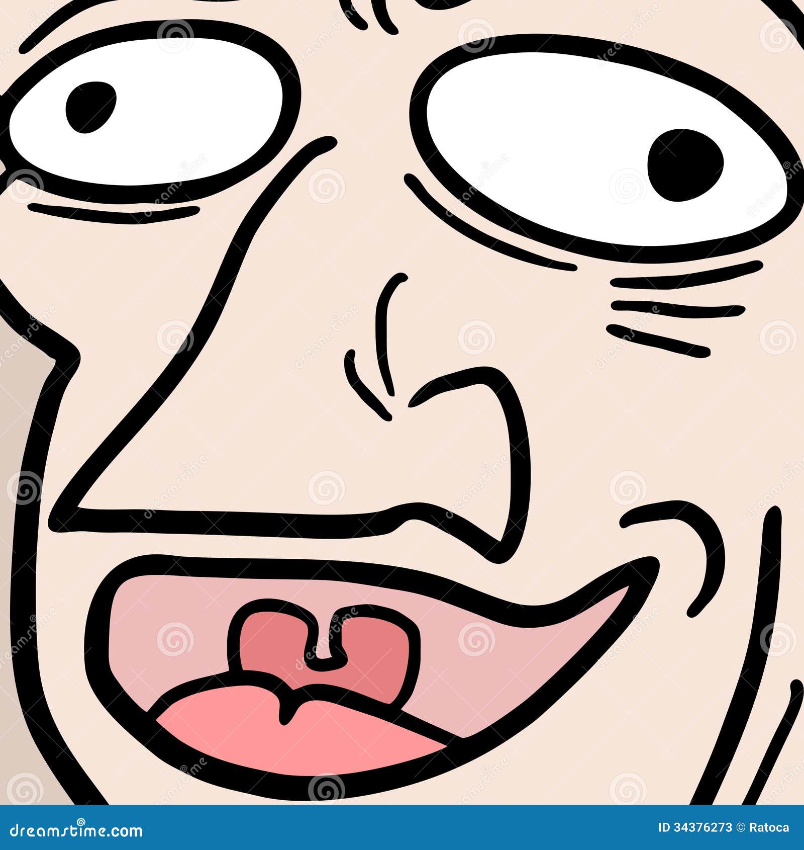 Original face stock vector. Illustration of drawing, sticker - 34376273