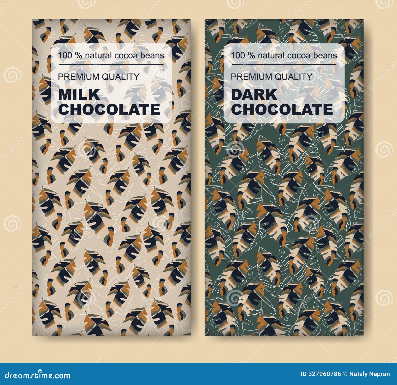 The Original Finest Chocolate Abstract Vector Set. the Cocoa Chocolate ...