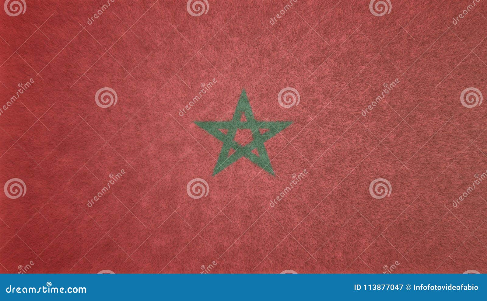 Original Flag Image of 3D Morocco. Stock Illustration - Illustration of ...