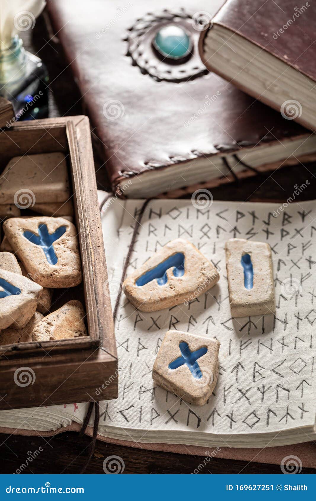 Original Fortune Teller from Rune Stones Based on Antique Scrolls Stock ...