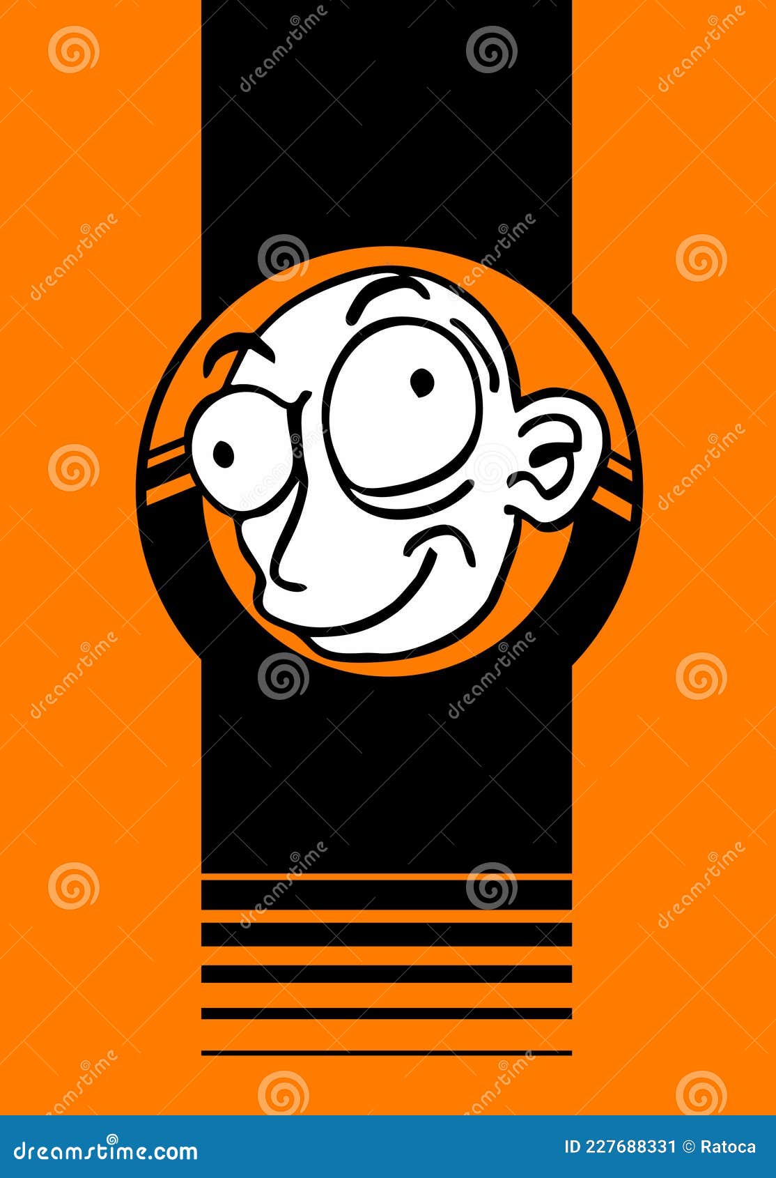 Original frame face stock vector. Illustration of cover - 227688331
