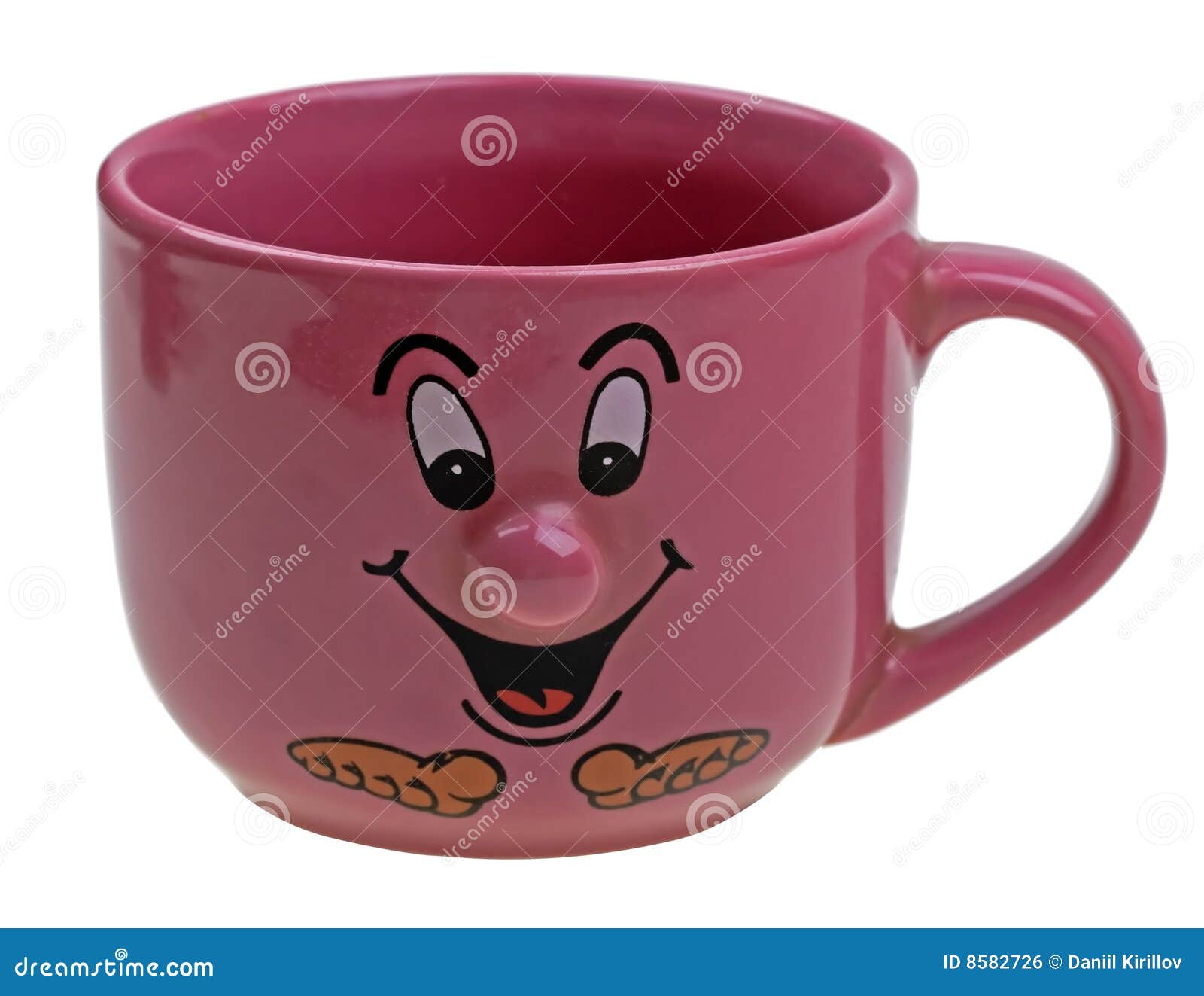 Original Fun Cup Isolated on White Stock Photo - Image of humor, design ...