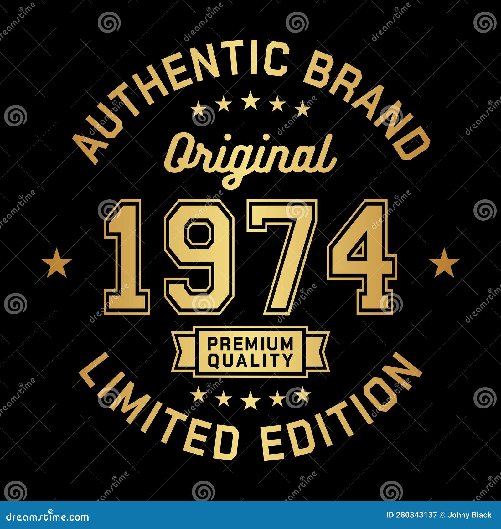 1974 Authentic Brand. Apparel Fashion Design. Graphic Design for T ...