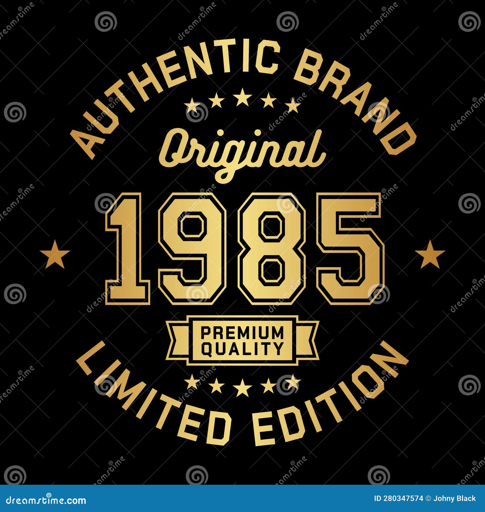 1985 Authentic Brand. Apparel Fashion Design. Graphic Design for T ...