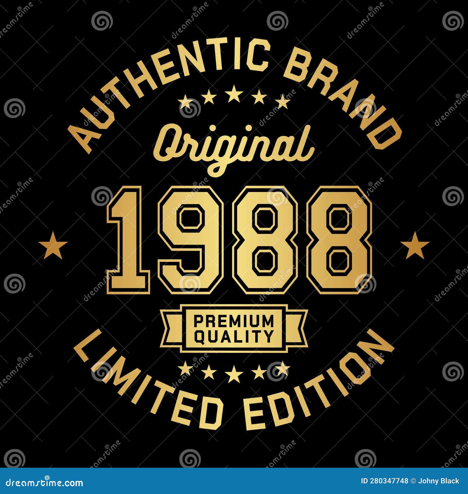 Since 1988 Symbol Cartoon Vector | CartoonDealer.com #292580225