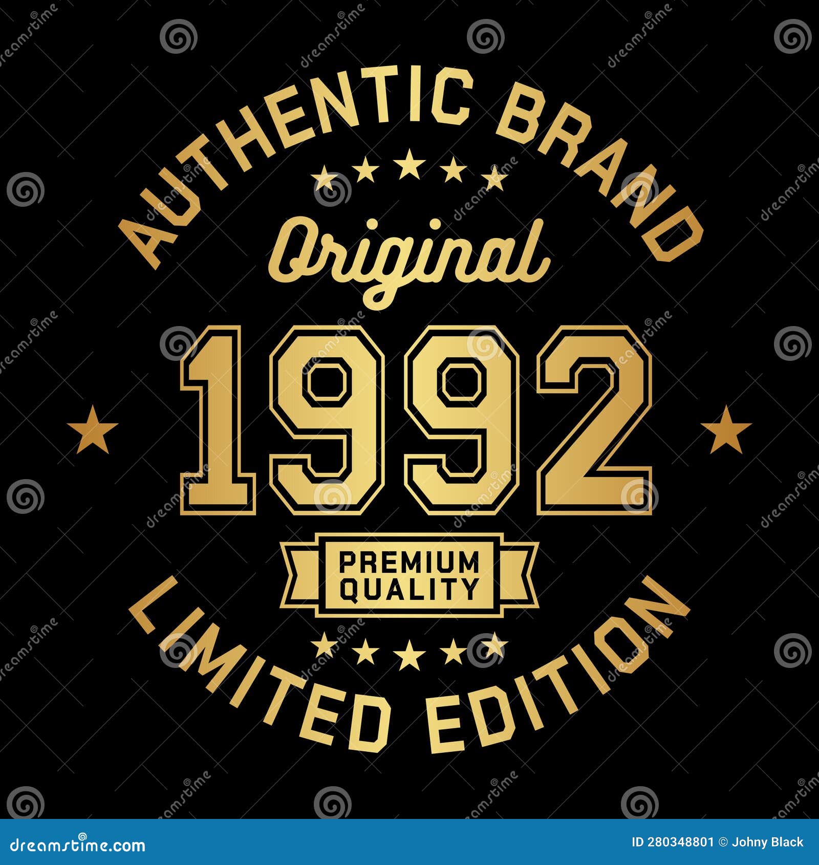 Since 1992 Emblem Elegant Sign Cartoon Vector | CartoonDealer.com ...