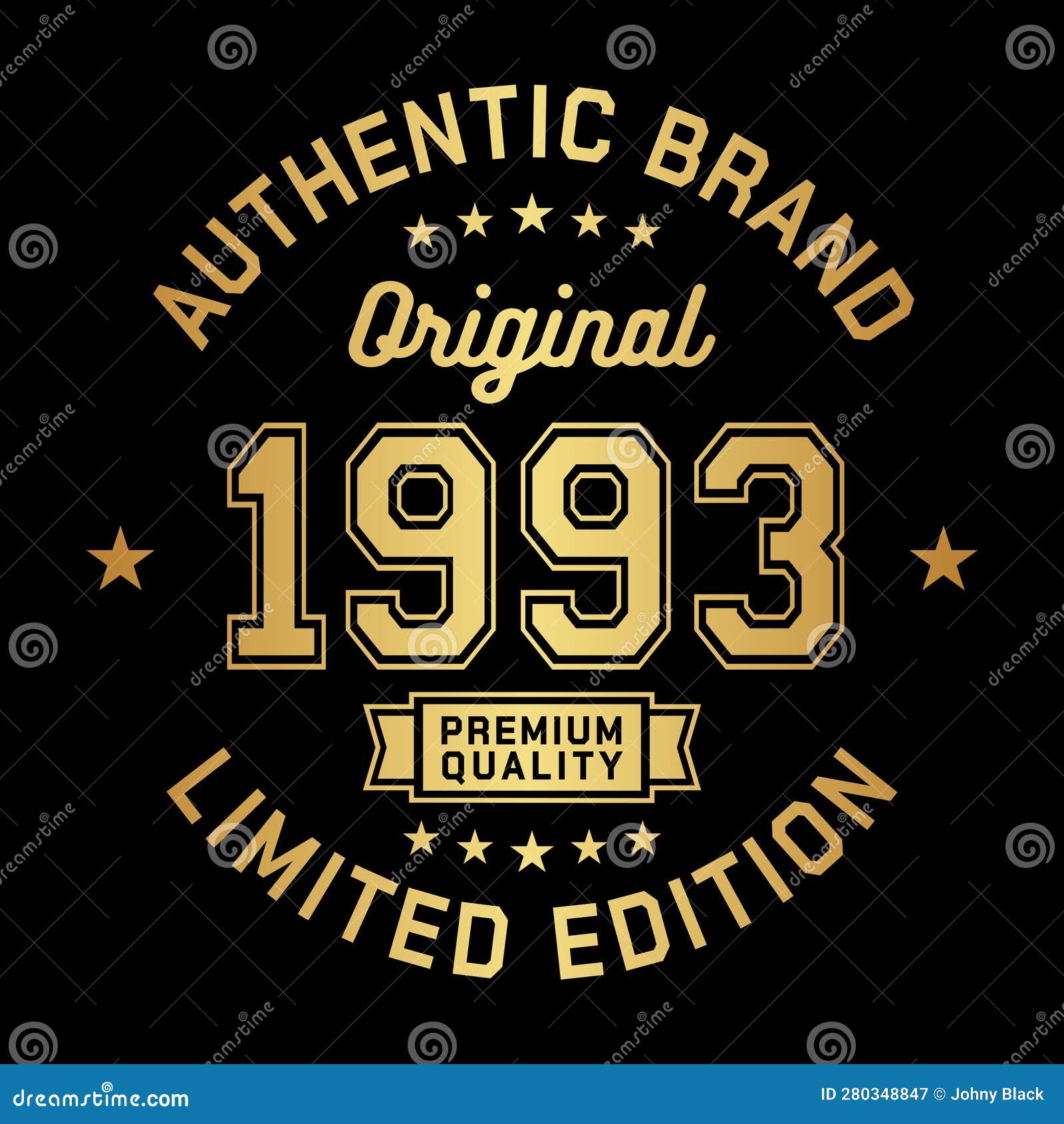 Since 1993 Emblem Design Cartoon Vector | CartoonDealer.com #270099057