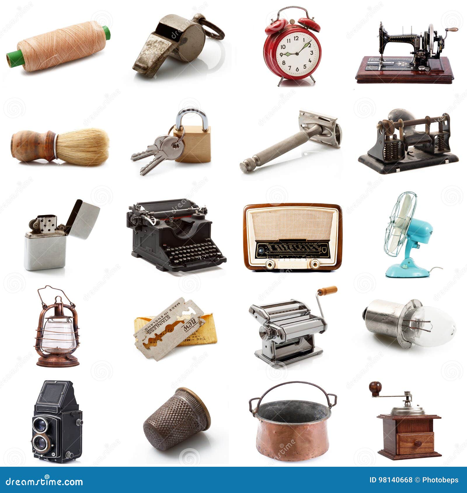 Original Great Vintage Objects Collection Stock Photo - Image of ...