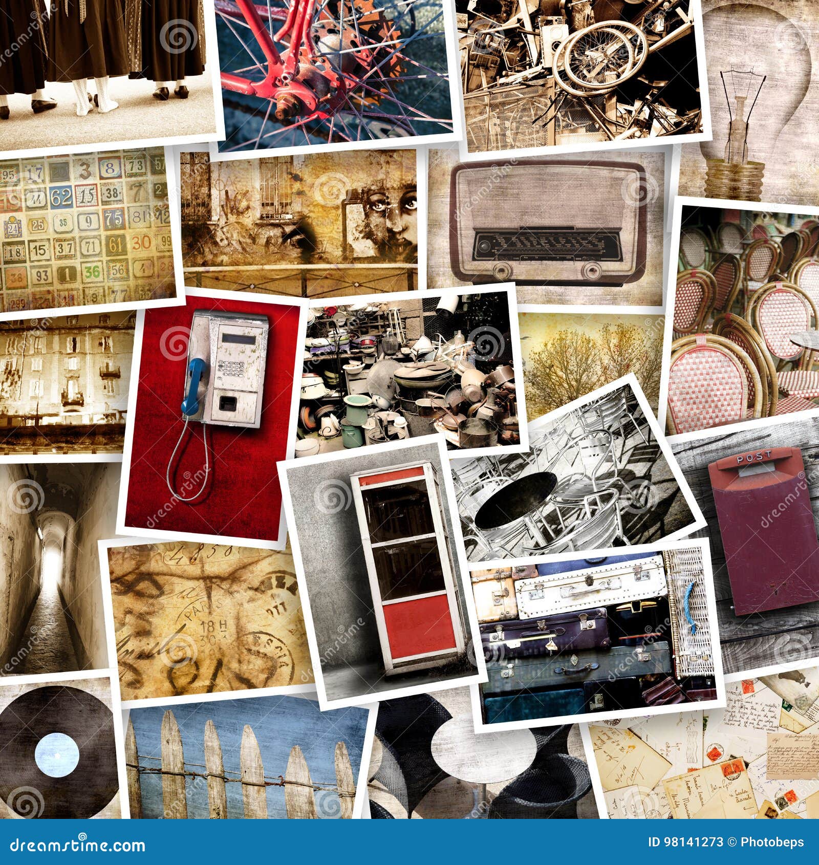 Original Great Vintage Objects Collection Stock Image - Image of ...