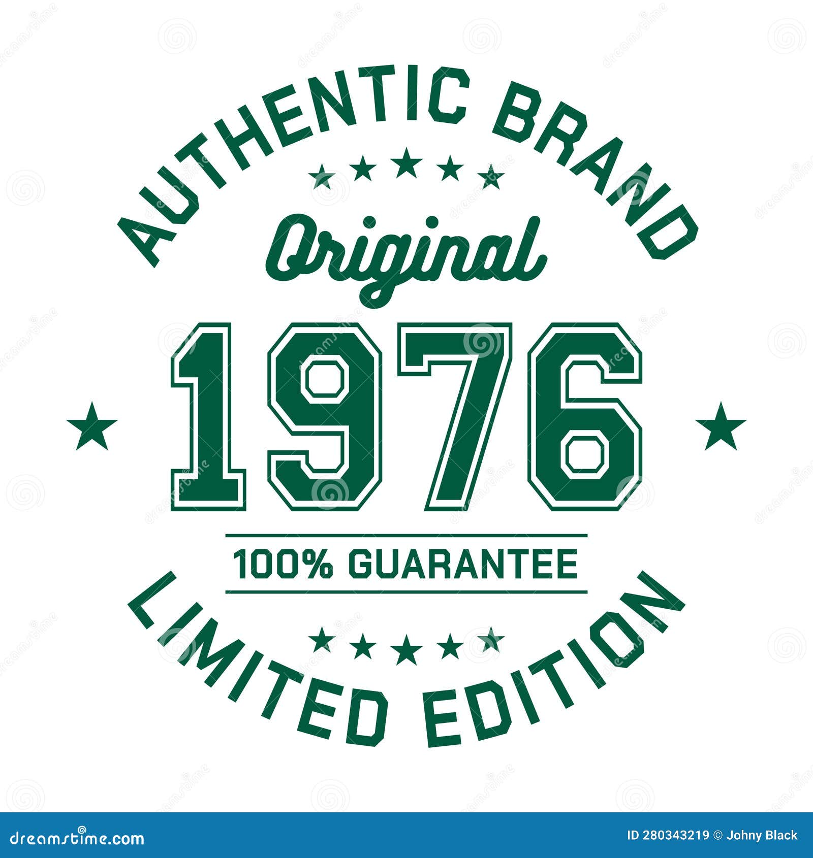 Original 1976 . Birthday Quotes Design For 1976 Cartoon Vector ...