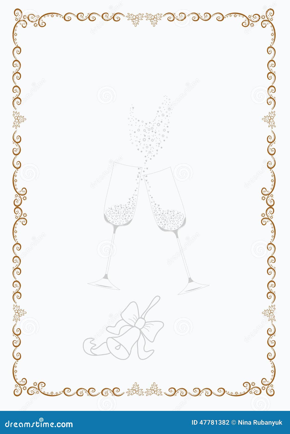 Original Greeting Christmas Frame for Printing A4 Stock Vector ...