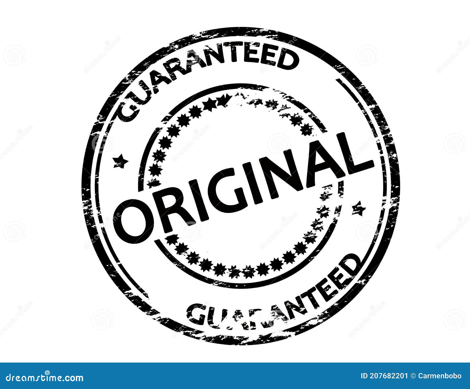 Stamp with Text Original Guaranteed Stock Vector - Illustration of ...