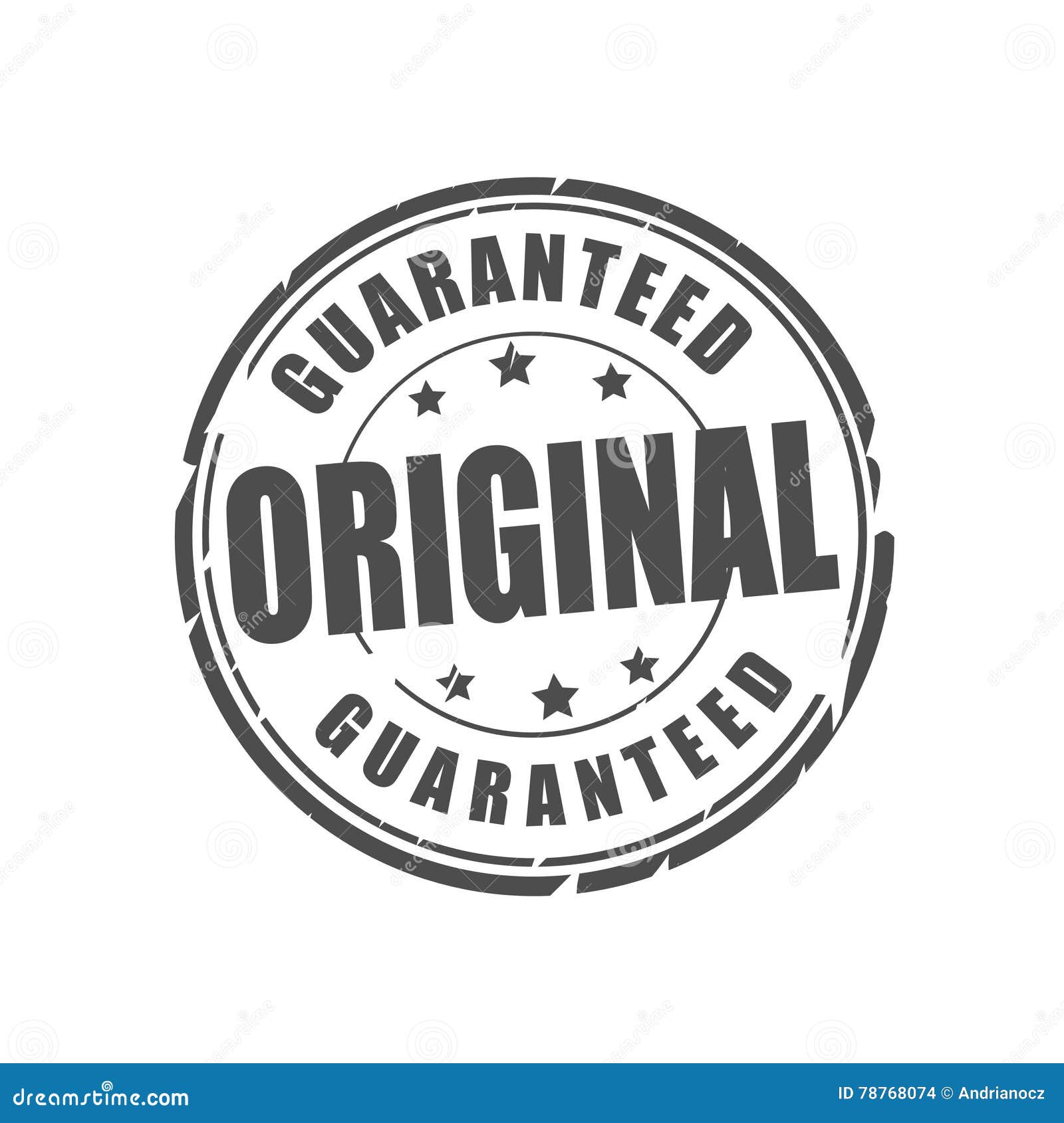 Original Guaranteed Vector Stamp Stock Illustration - Illustration of ...