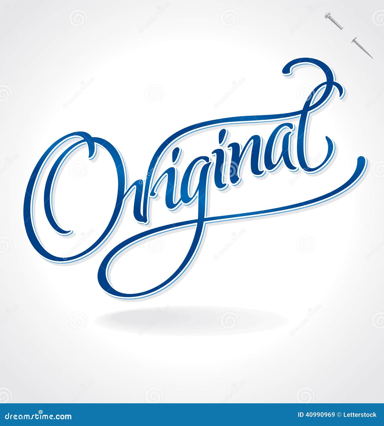 ORIGINAL Hand Lettering (vector) Stock Vector - Illustration of design ...