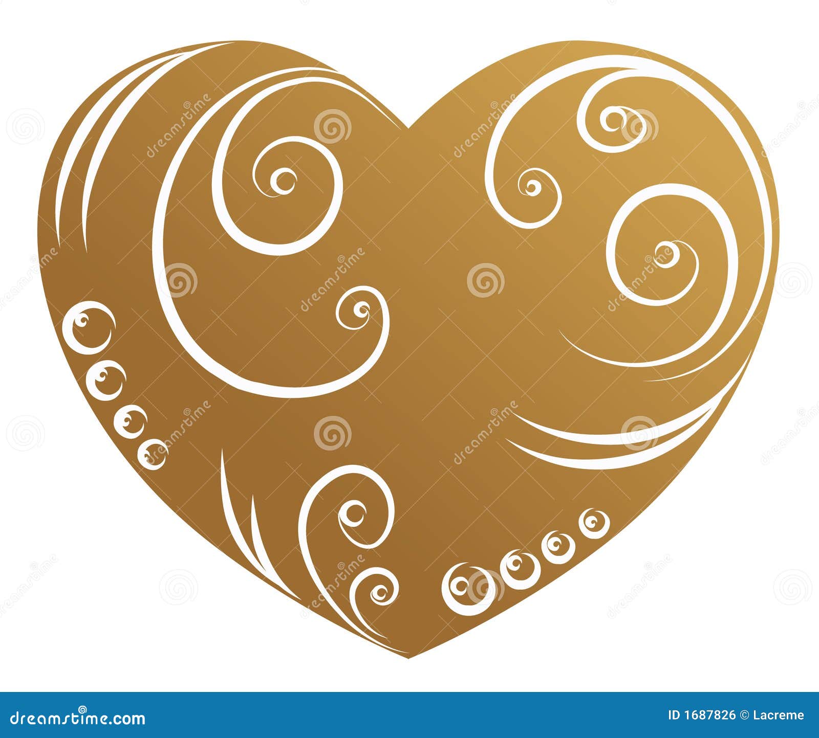 Original heart stock vector. Illustration of decoration - 1687826