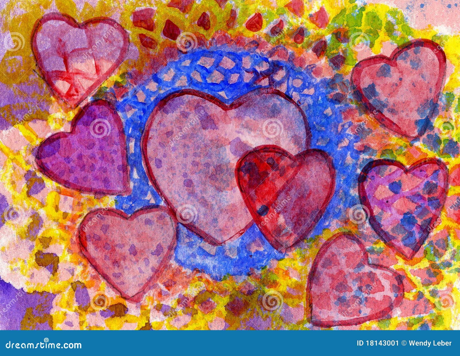 Original Heart Background Texture. Stock Illustration - Illustration of ...