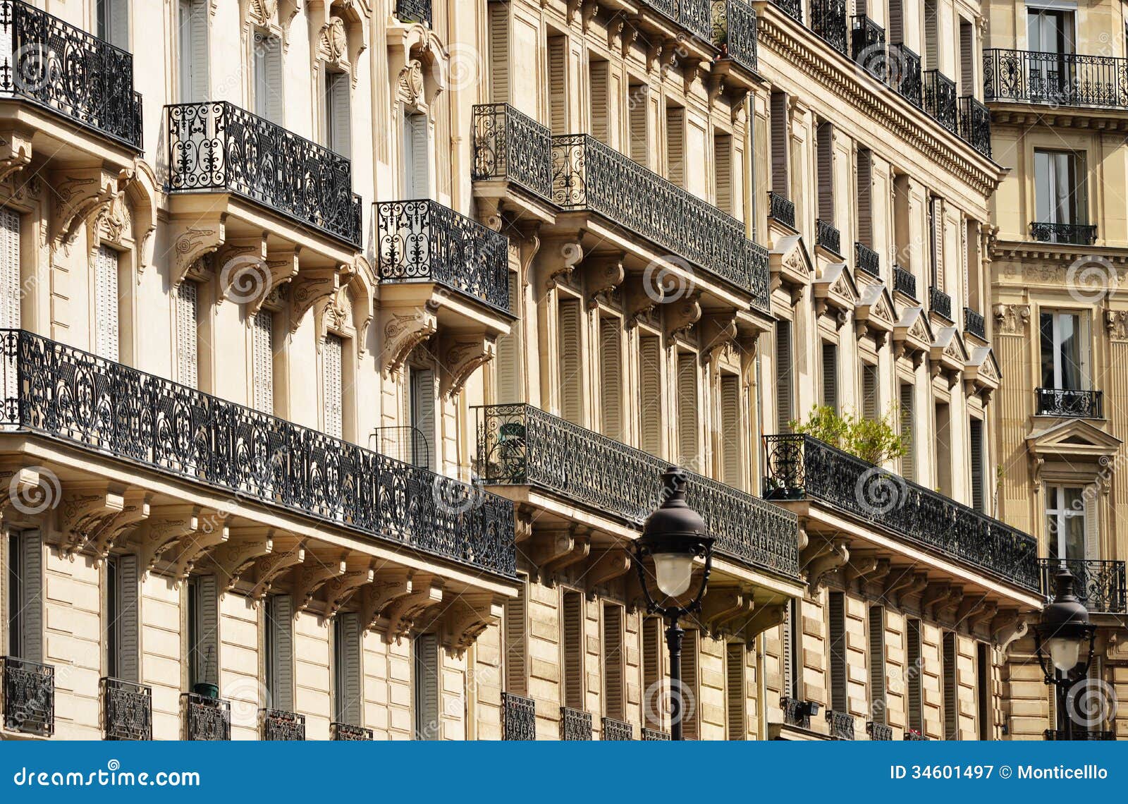 Original Historic Parisian Architecture Stock Image - Image of tourism ...