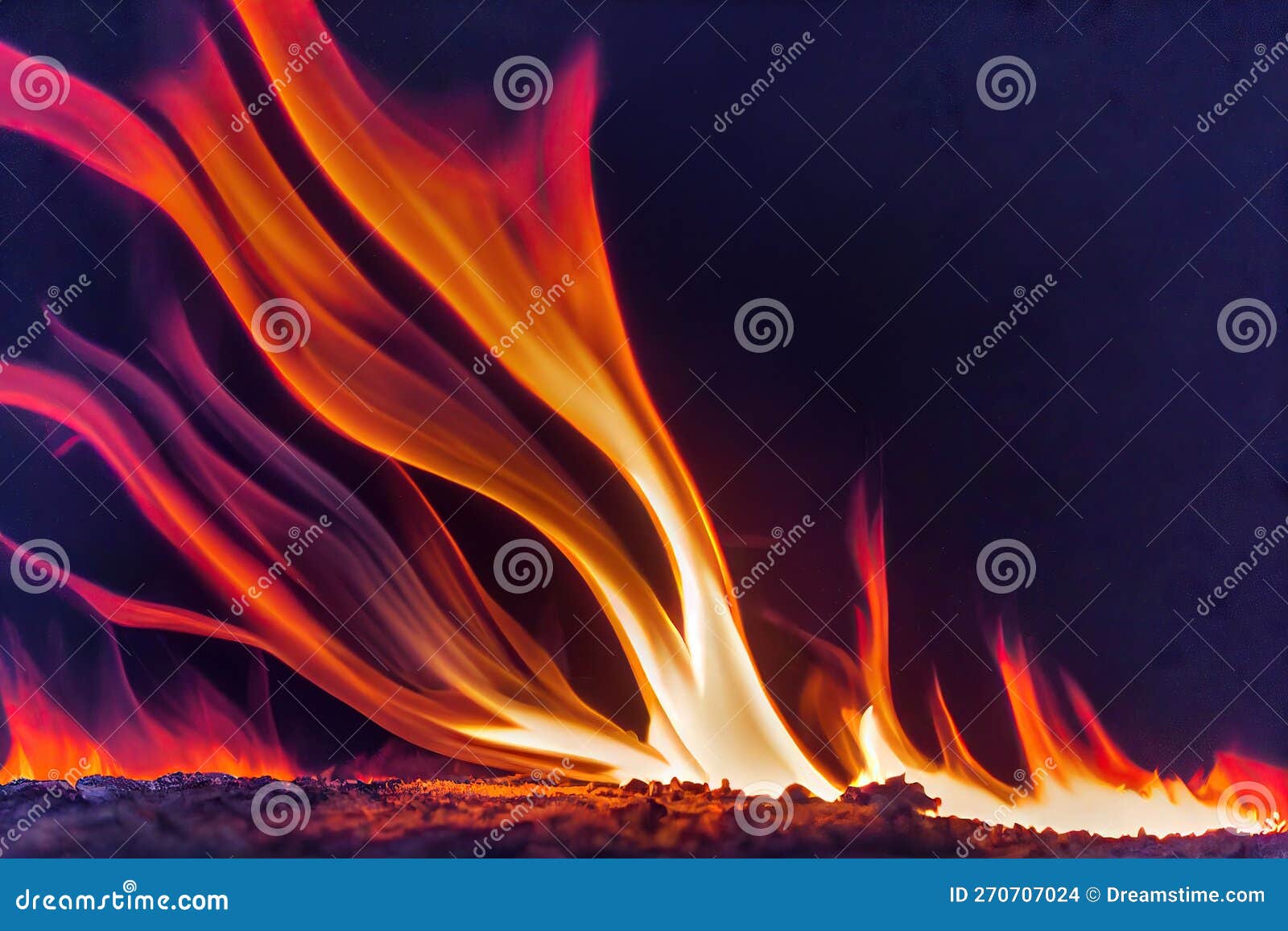 Original Hot Blaze Fire Flame Rising Up Stock Illustration ...
