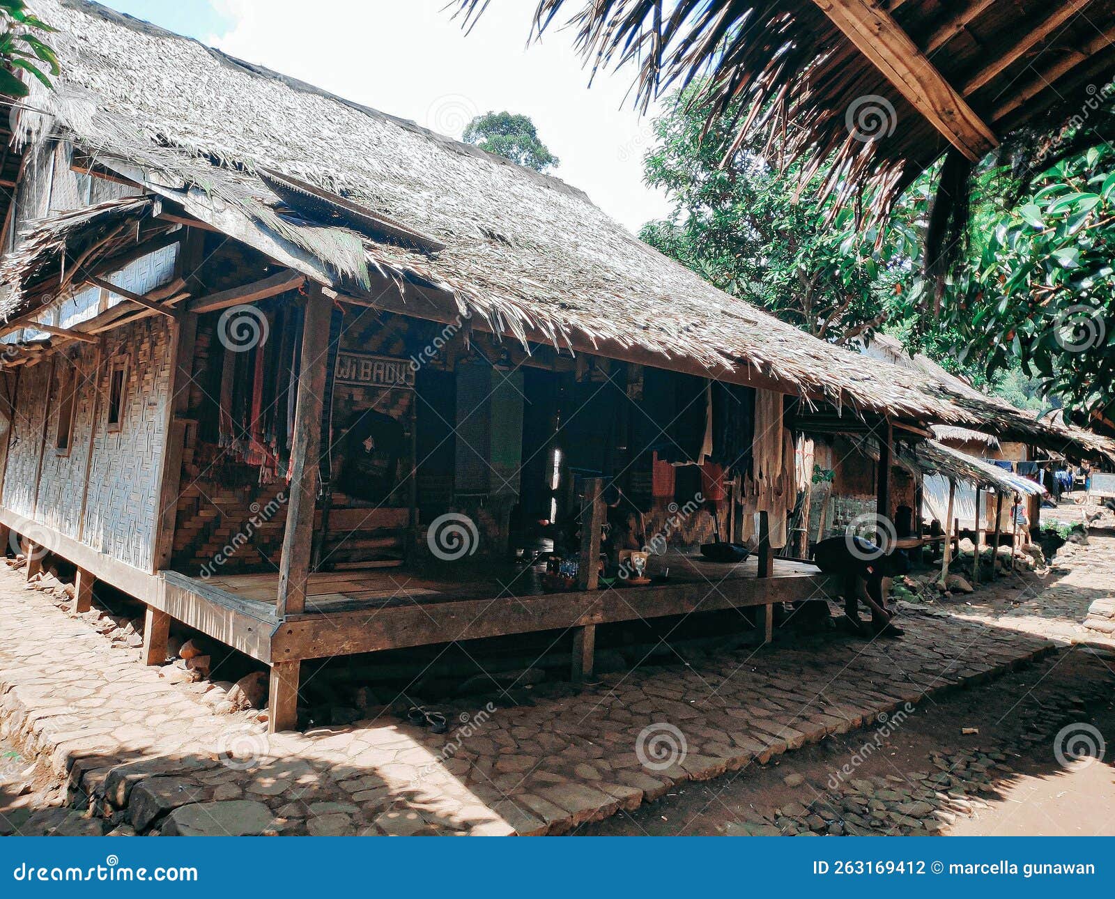 The Original House of the Baduy Tribe Editorial Photography - Image of ...