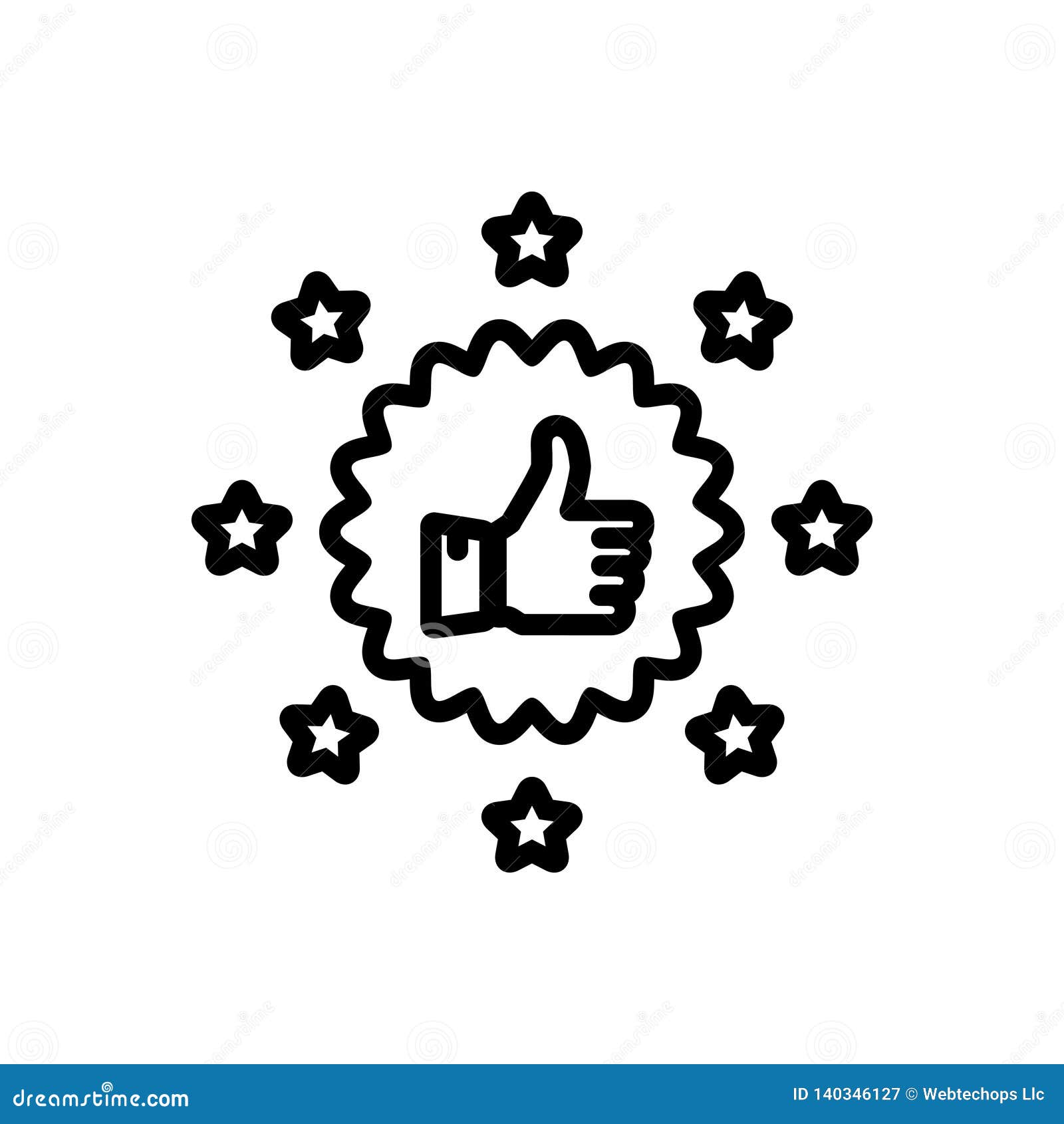 Black Line Icon for Original, Actual and Genuine Stock Vector ...