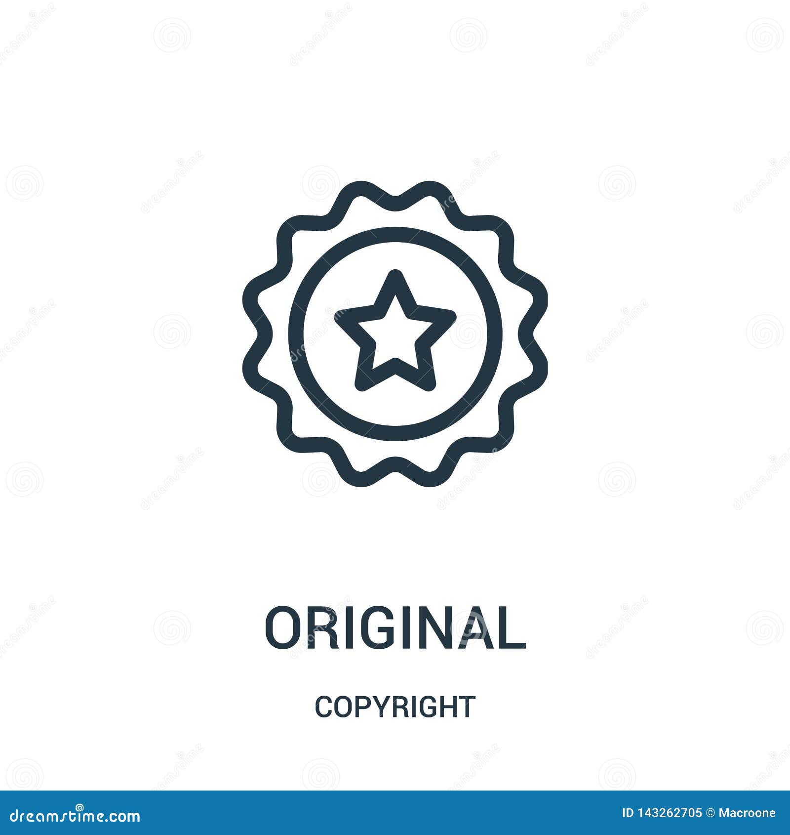 Original Icon Vector from Copyright Collection. Thin Line Original ...