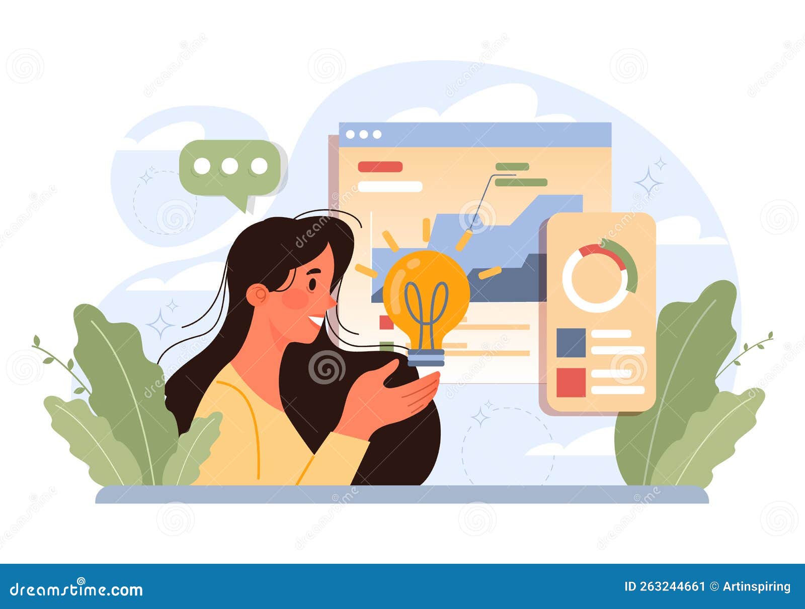 Original Ideas Concept. Creative Innovations or Solutions Generation ...