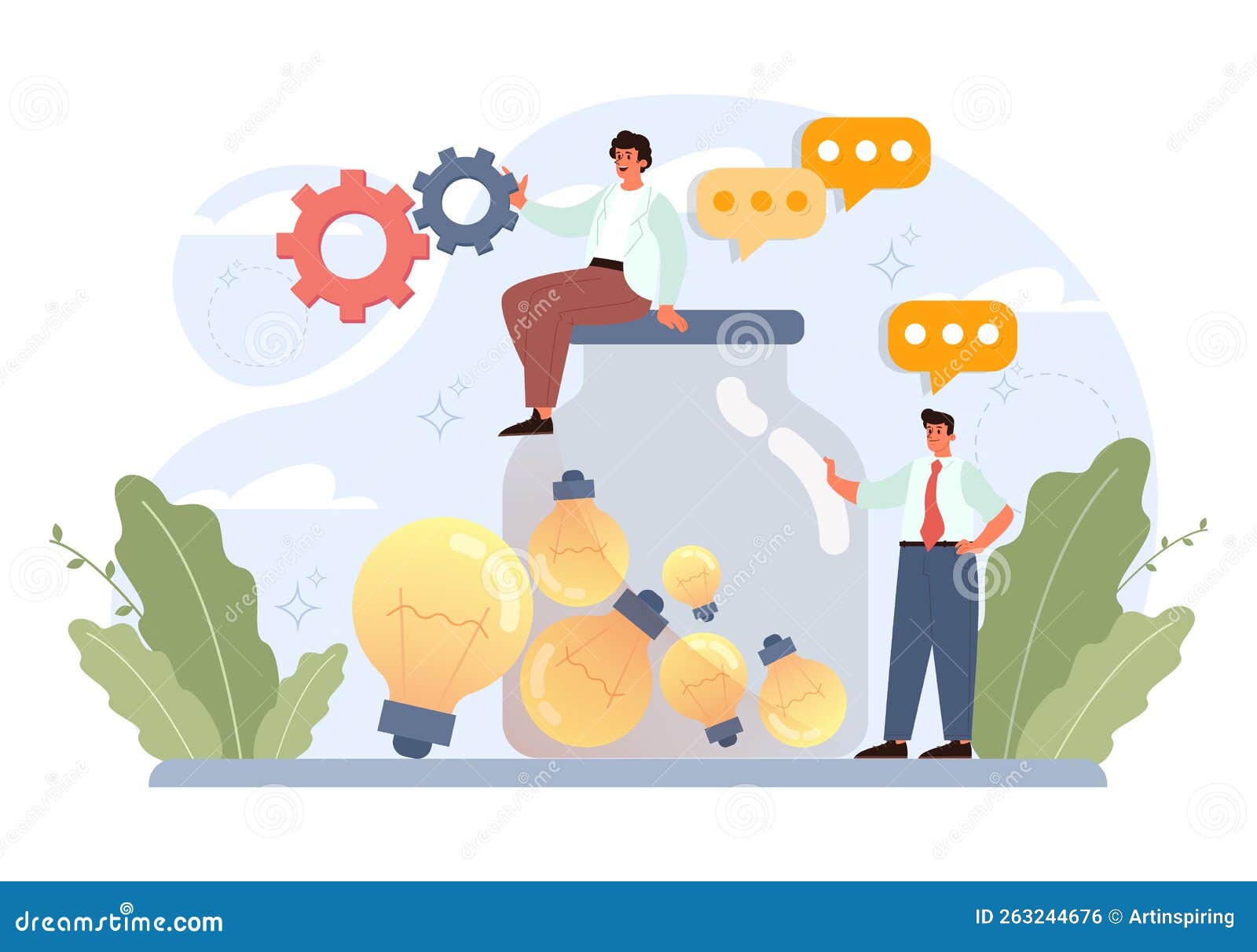 Original Ideas Concept. Creative Innovations Or Solutions Generation ...