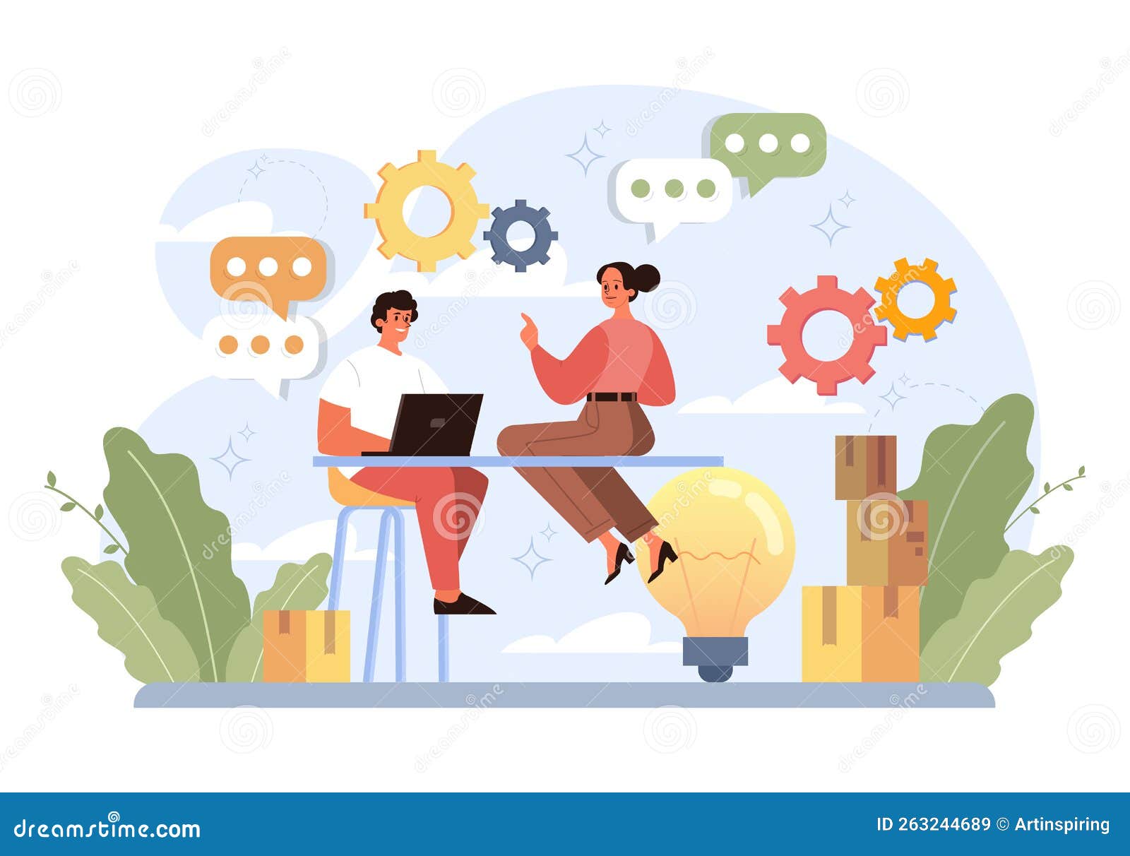 Original Ideas Concept. Creative Innovations or Solutions Generation ...