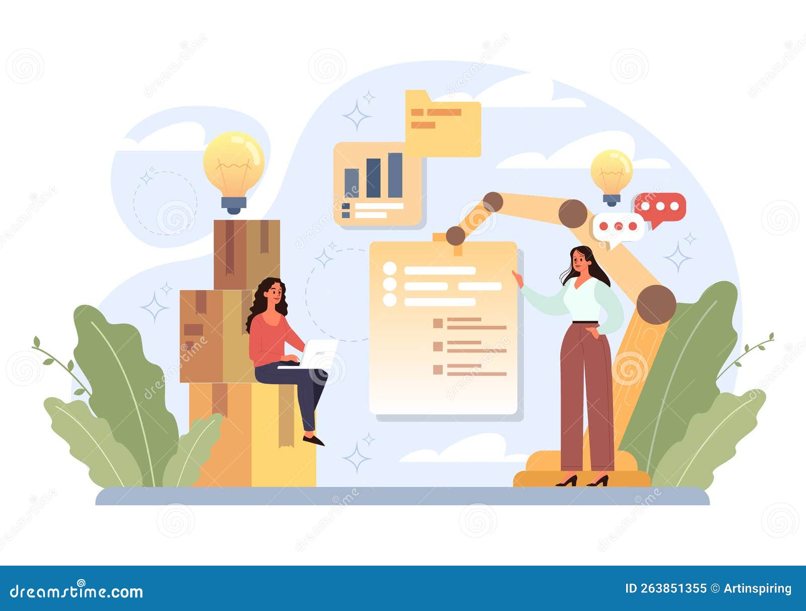 Original Ideas Concept. Creative Innovations or Solutions Generation ...