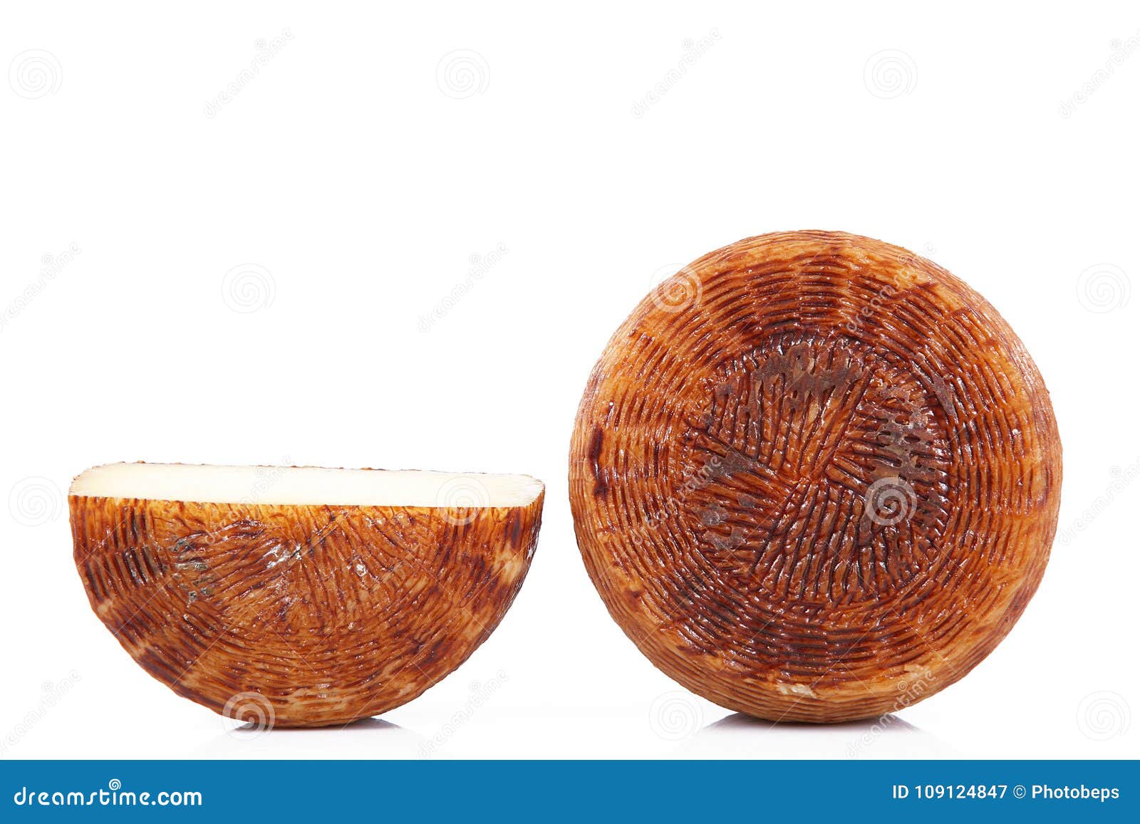 Original Italian Cheese in White Background Stock Image - Image of ...