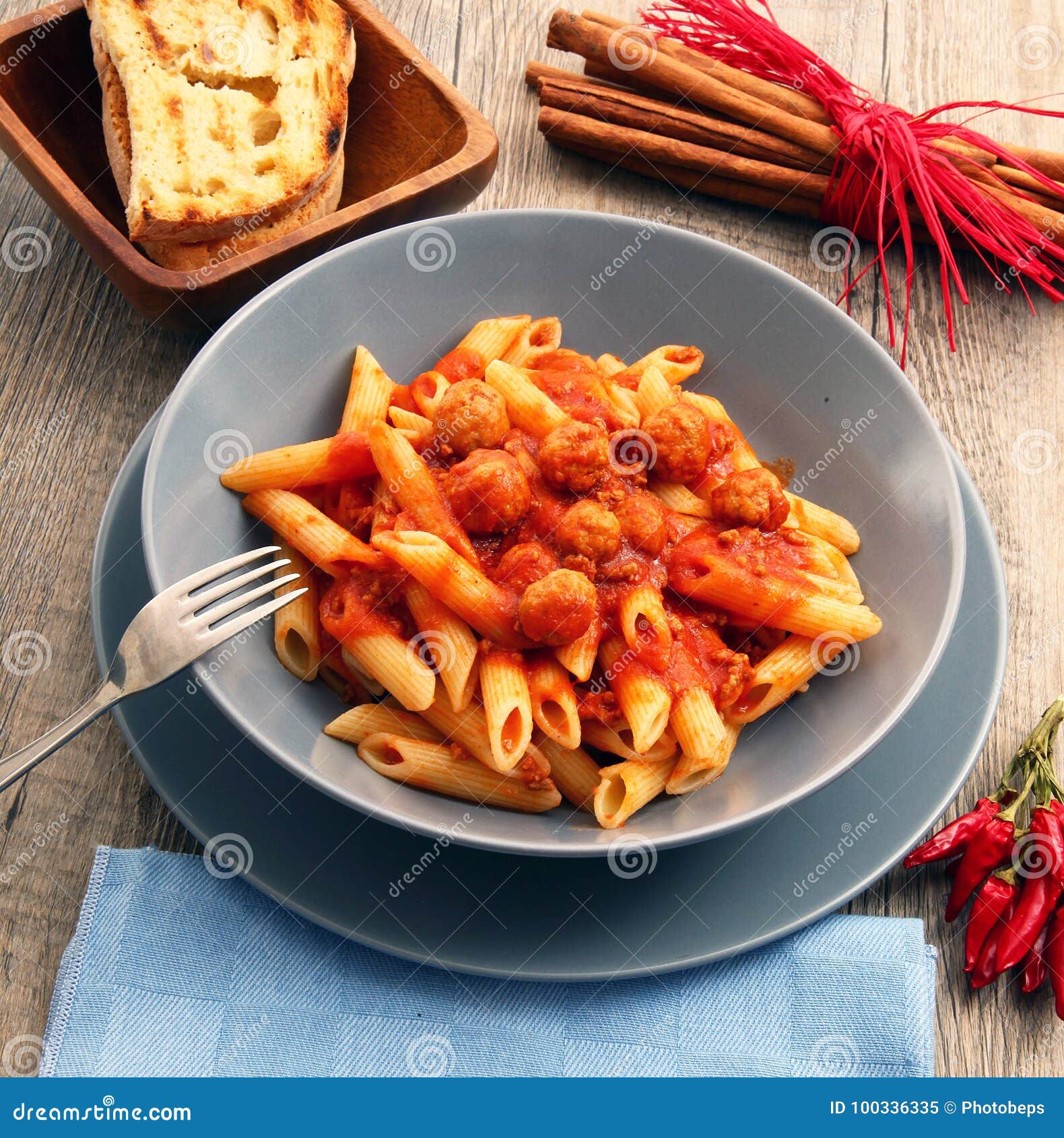 Italian Pasta with Meat Sauce Stock Image - Image of italian, macaroni ...