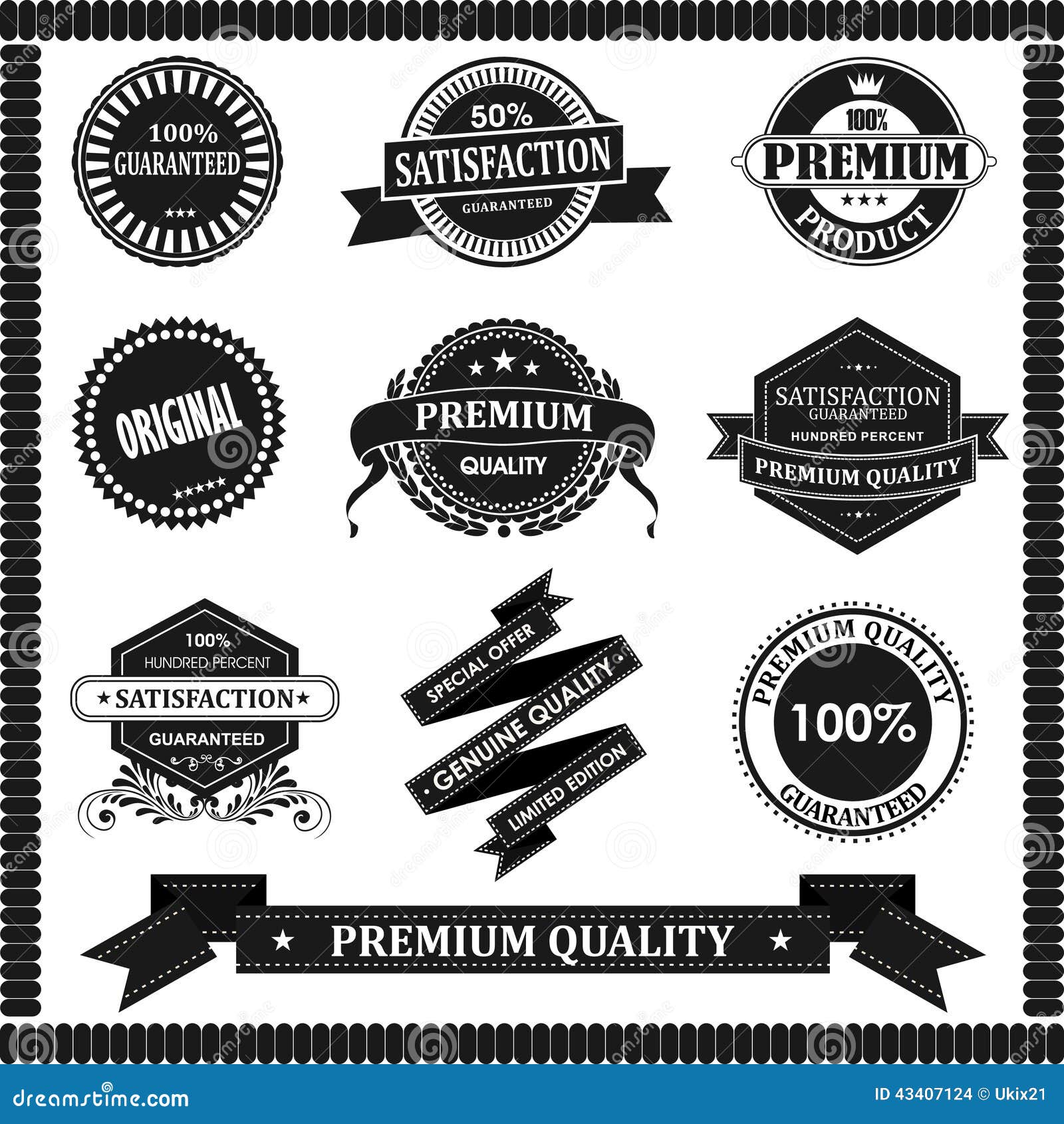 Original label with black stock vector. Illustration of classic - 43407124