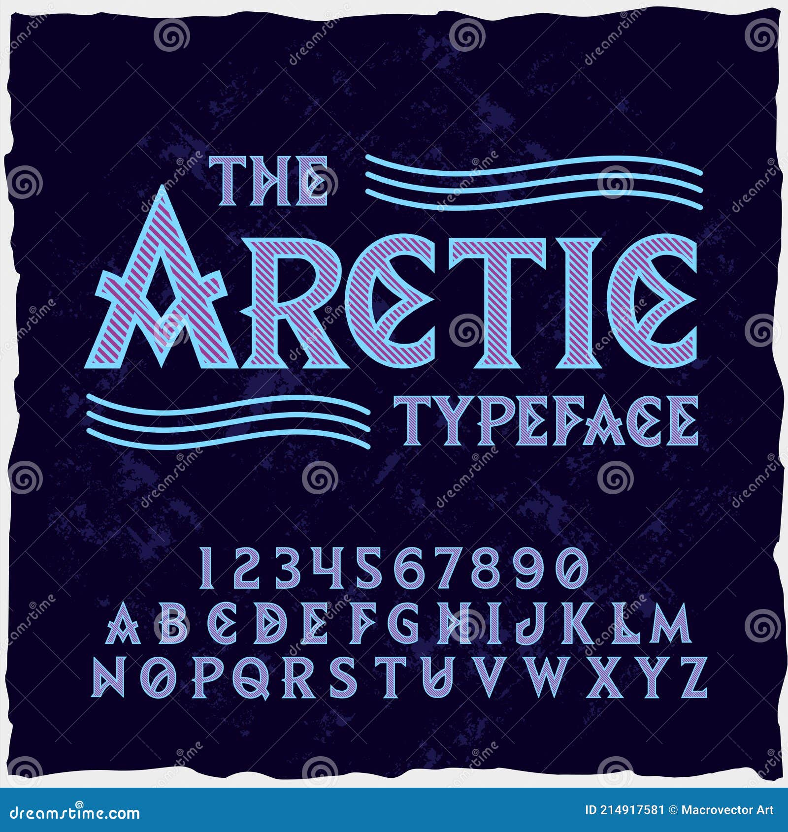 Arctic ABC. Icy Font Letters. Blue Cold Alphabet Vector Illustration ...