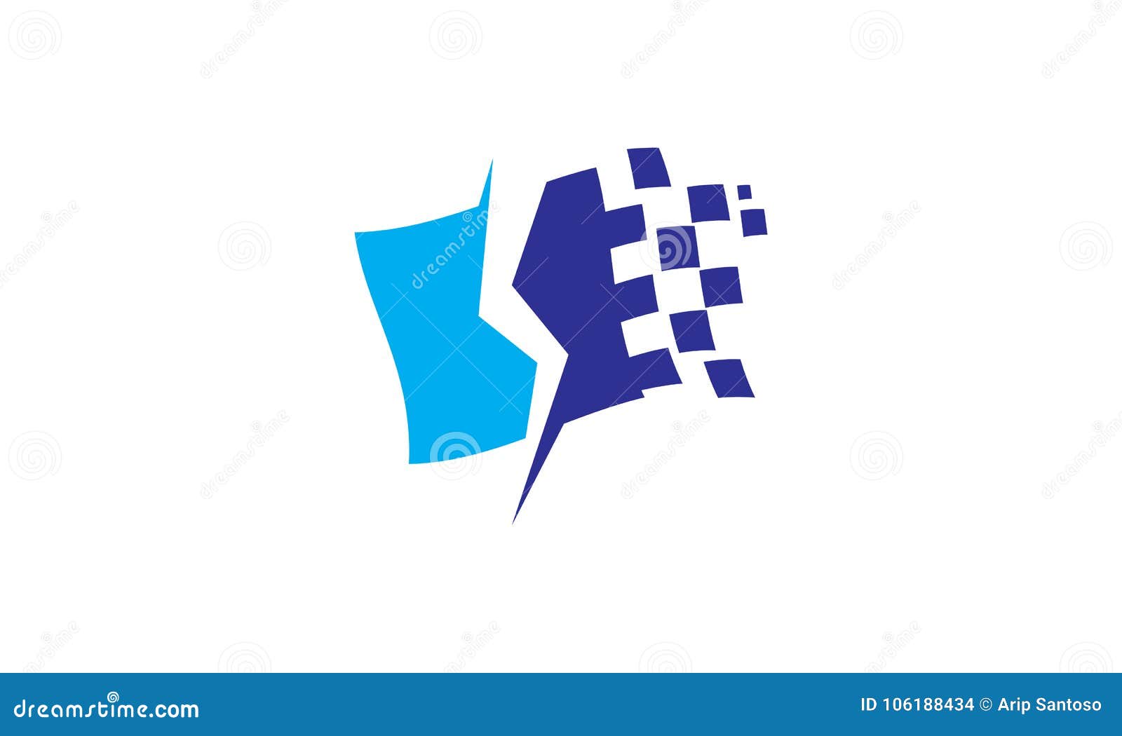 Original Logo Design Template De Digitas Ilustração do Vetor ...