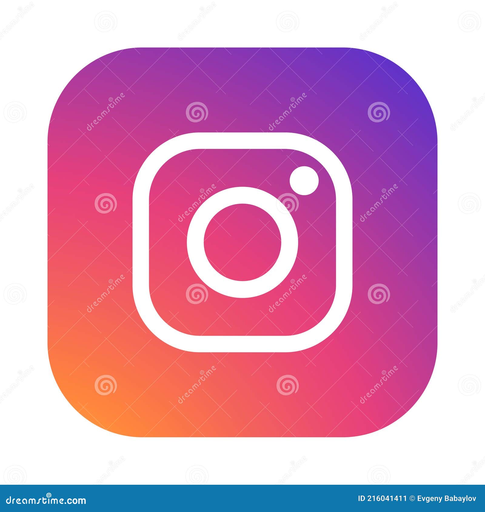 Original Logo, Web Icon of the Popular Network Instagram - Vector ...