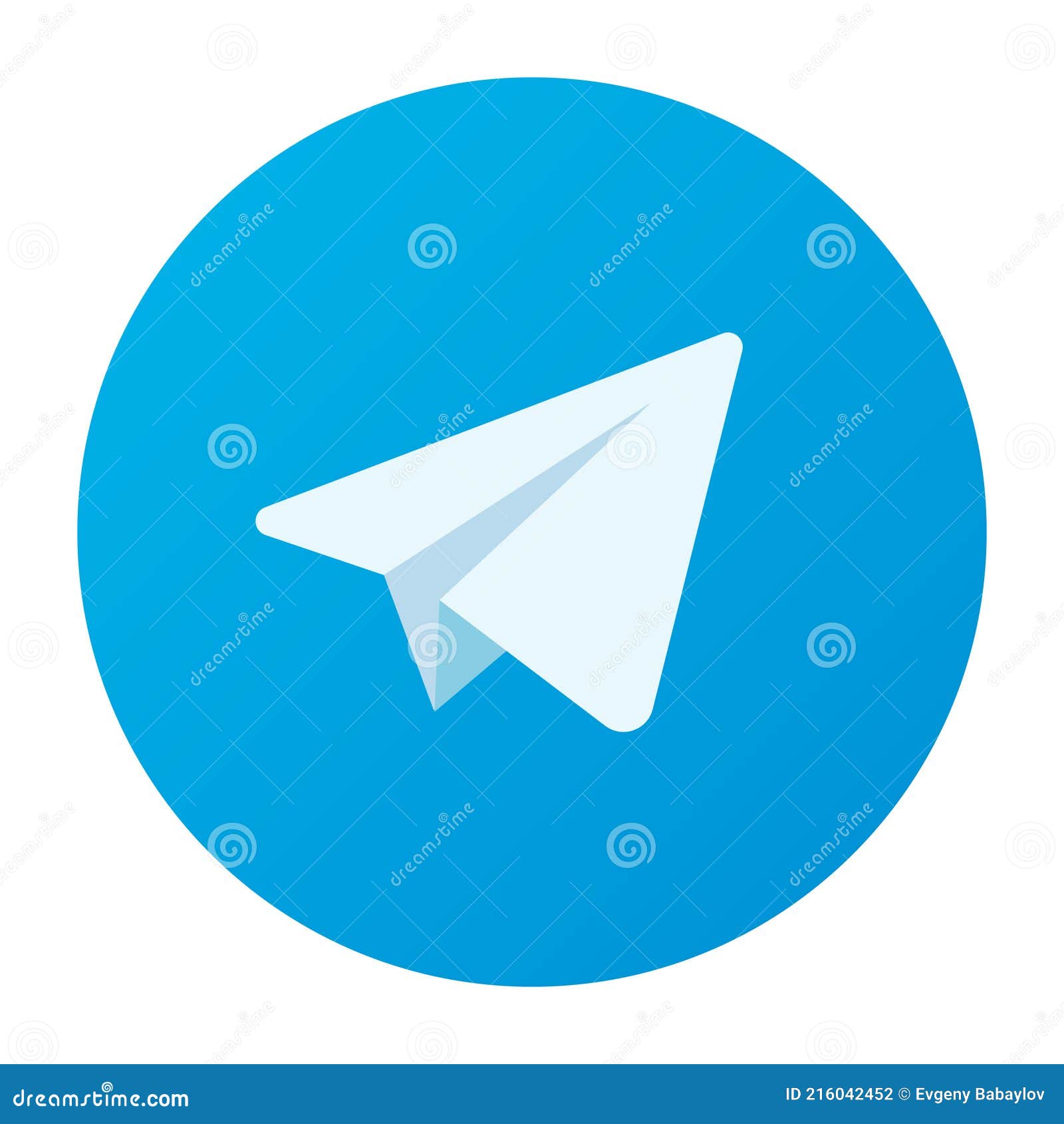 Original Logo, Web Icon of the Popular Telegram Messenger - Vector ...