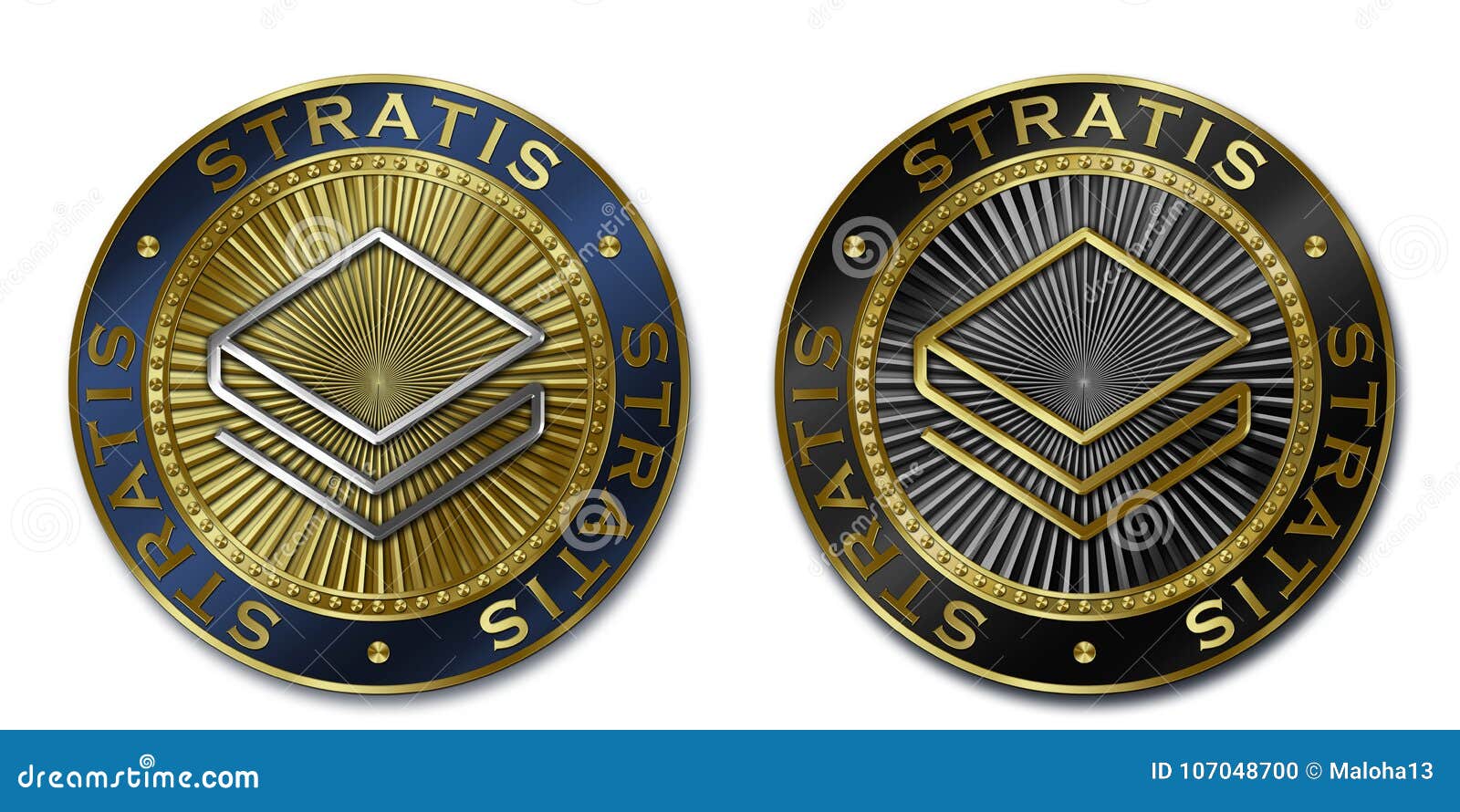 Cryptocurrency STRATIS Coin Stock Illustration - Illustration of ...