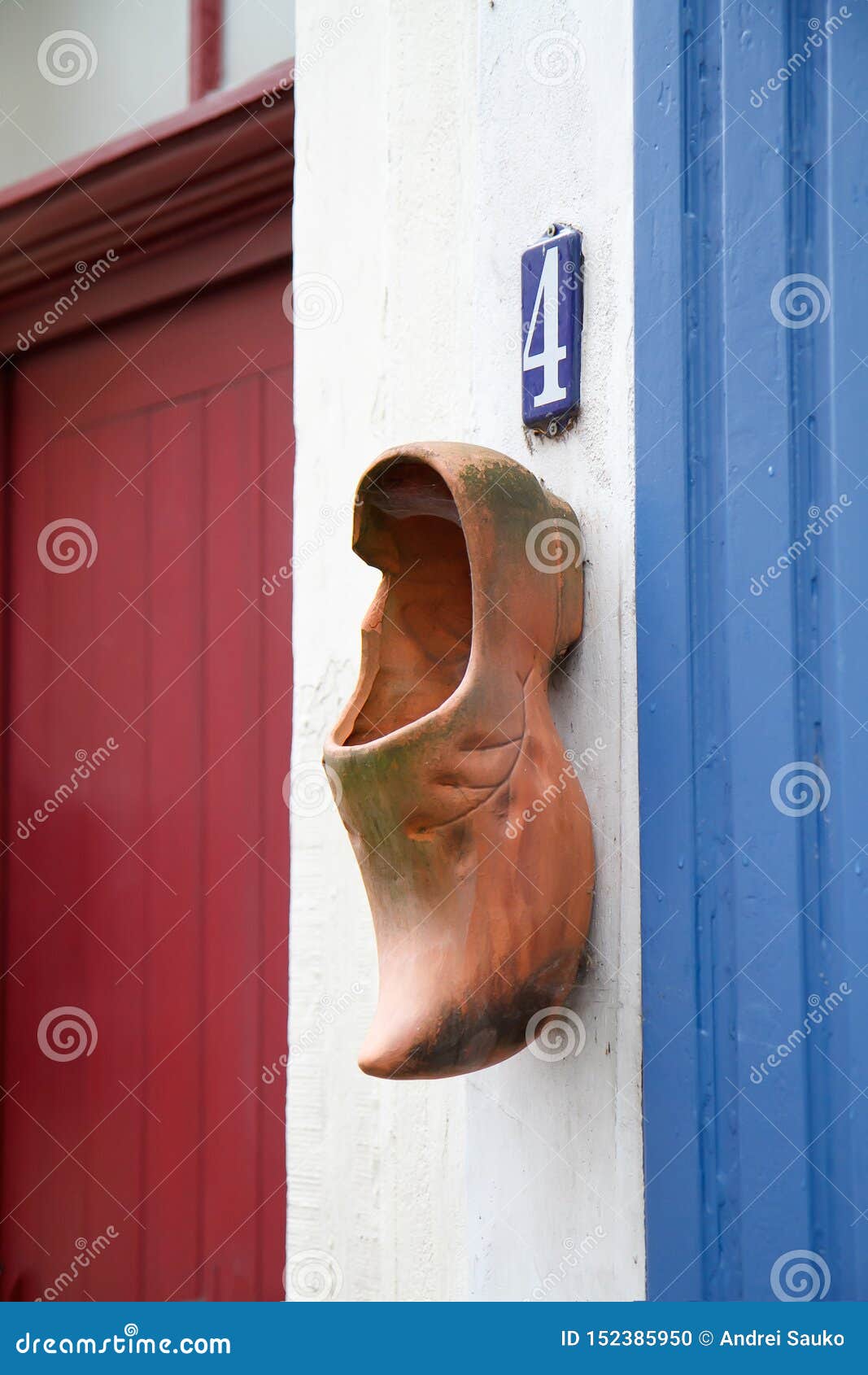 Original Mailbox in the Form of Shoe Stock Photo - Image of open, door ...