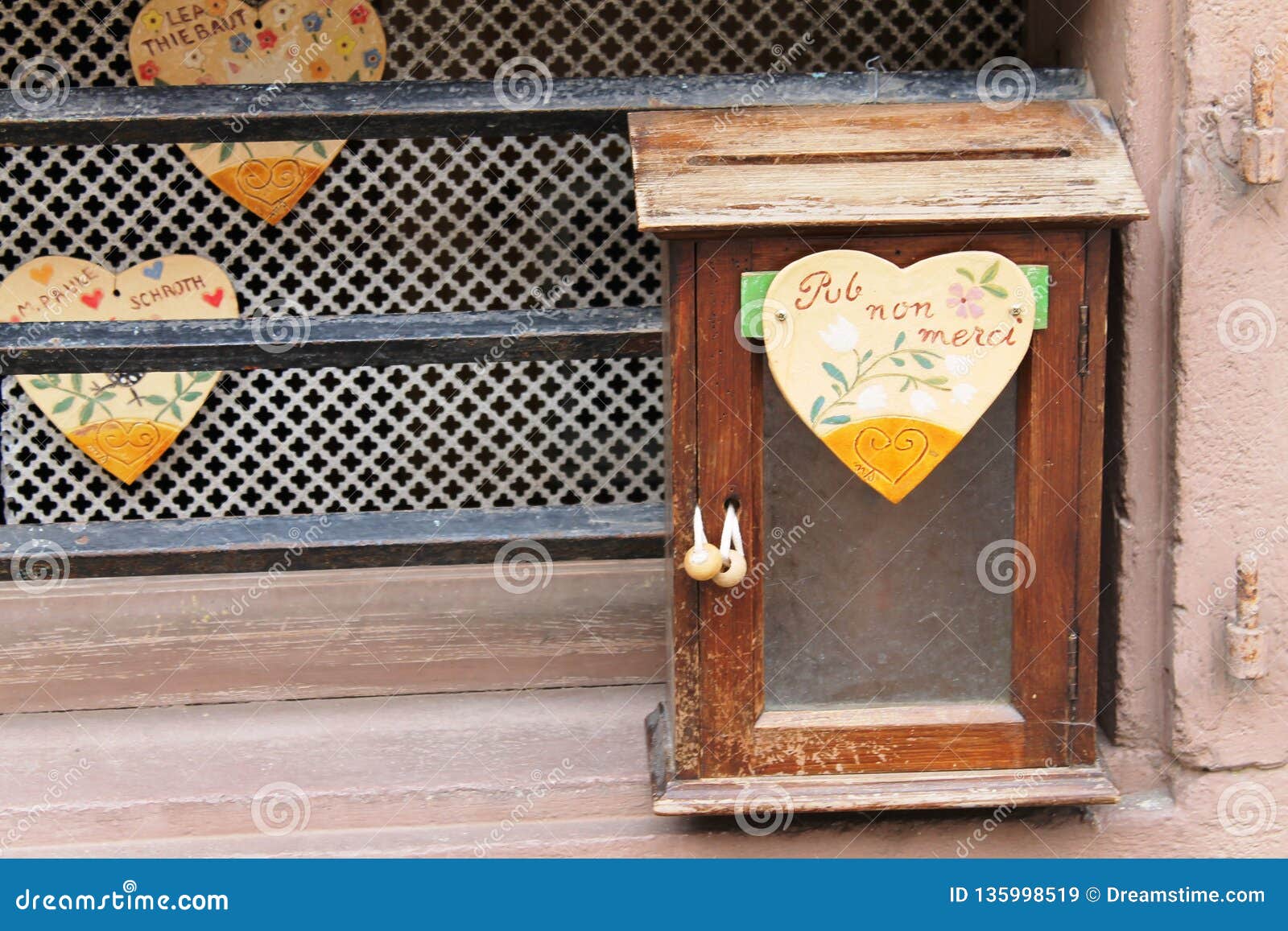 The Original Post Box in France Stock Image - Image of city, background ...