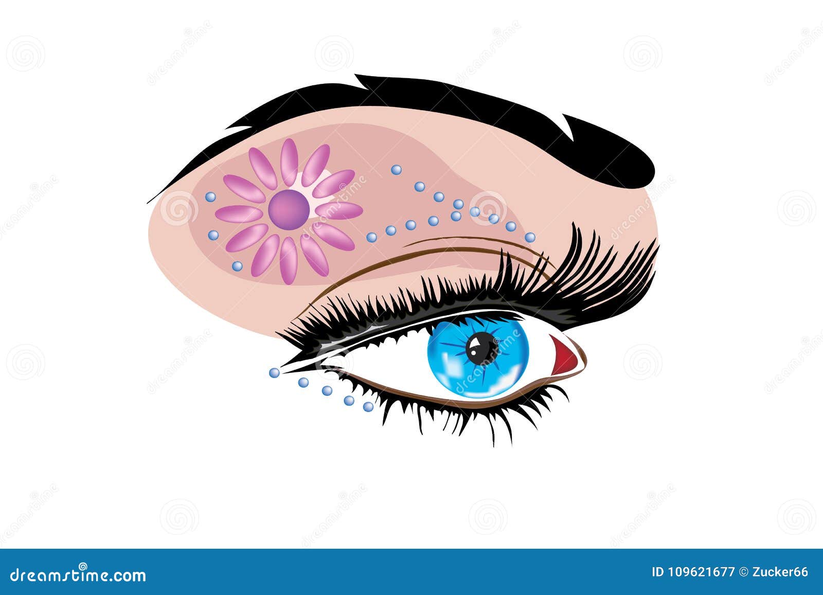 Original Make-up Eye.Vector Stock Vector - Illustration of beauty ...