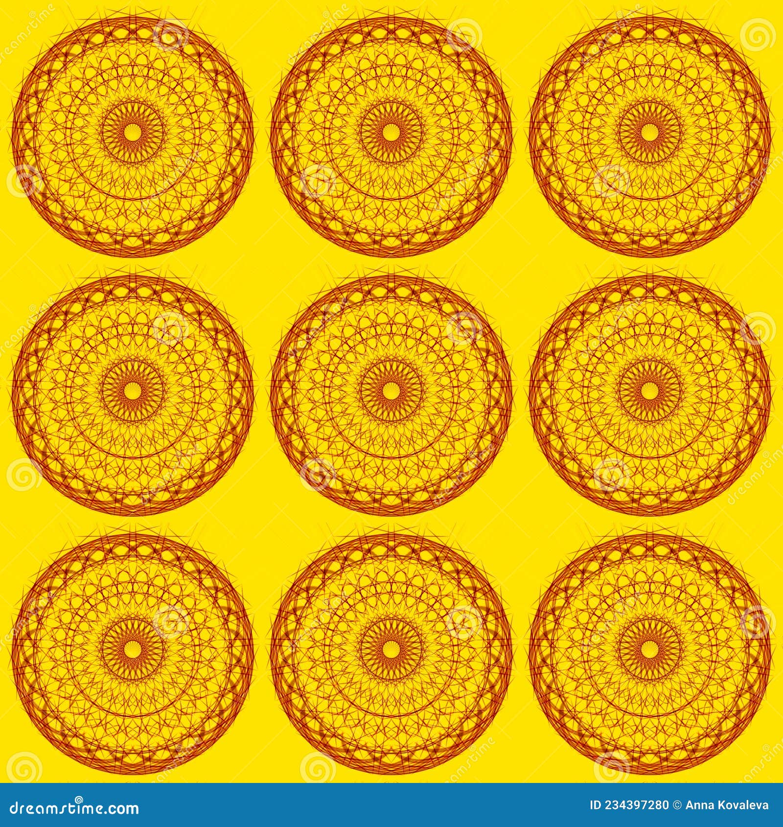 The Original Mandala. Repeating Floral Patterns Stock Illustration ...